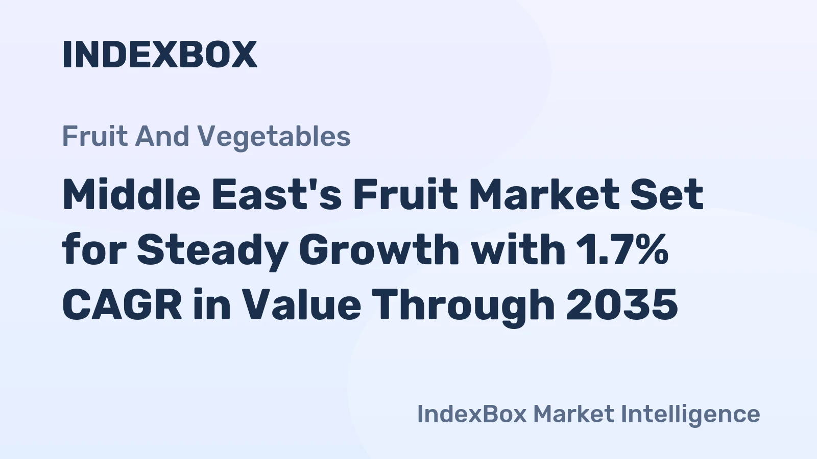 Middle East's Fruit Market Set for Steady Growth with 1.7% CAGR in Value Through 2035