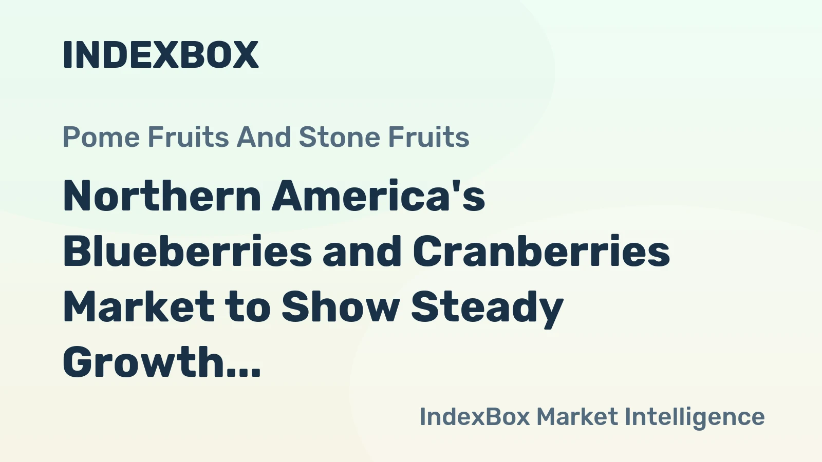 Northern America's Blueberries and Cranberries Market to Show Steady Growth with Projected CAGR of +2.6% by 2035