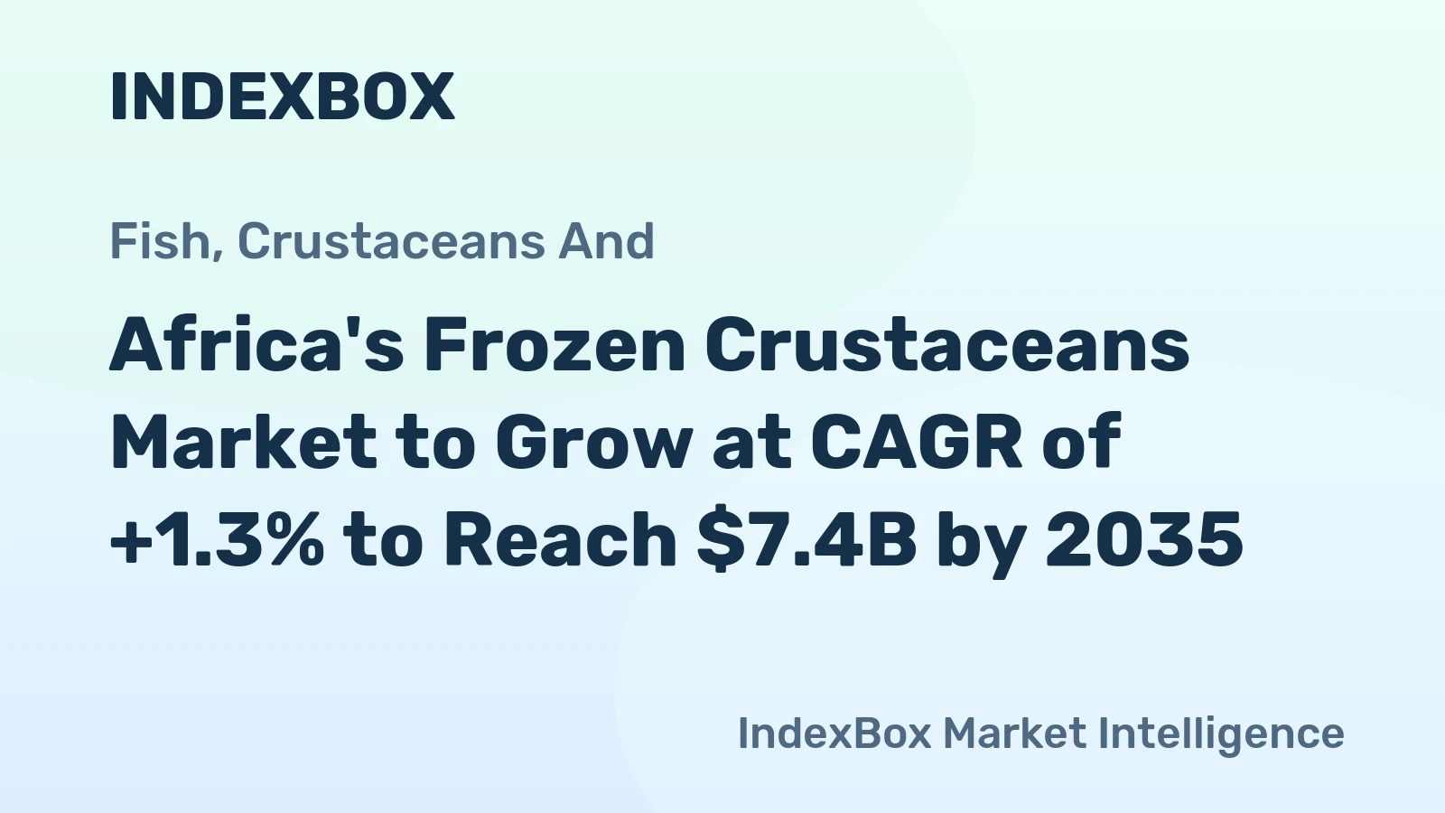 Africa's Frozen Crustaceans Market to Grow at CAGR of +1.3% to Reach $7.4B by 2035