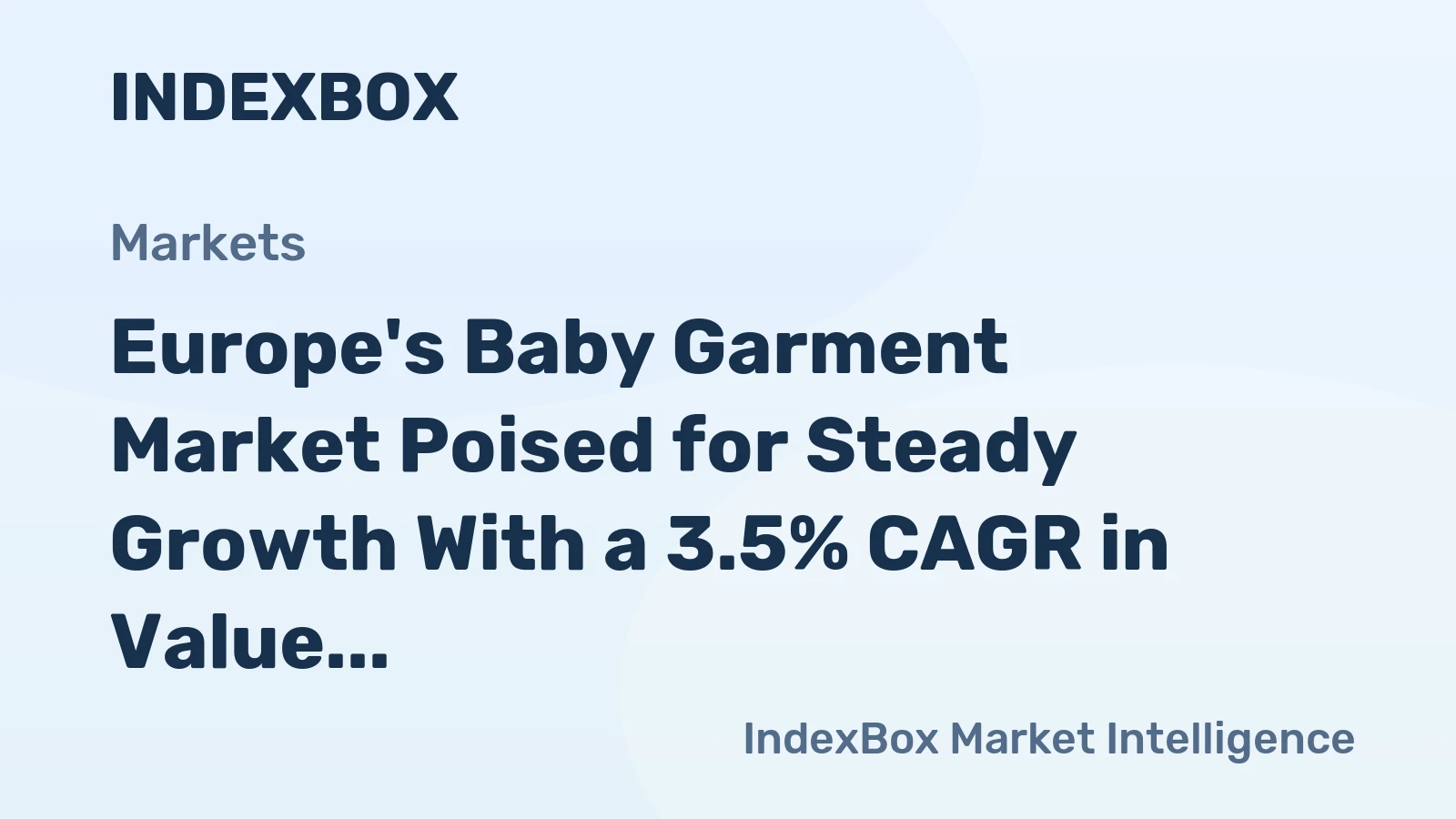 Europe's Baby Garment Market Poised for Steady Growth With a 3.5% CAGR in Value Through 2035