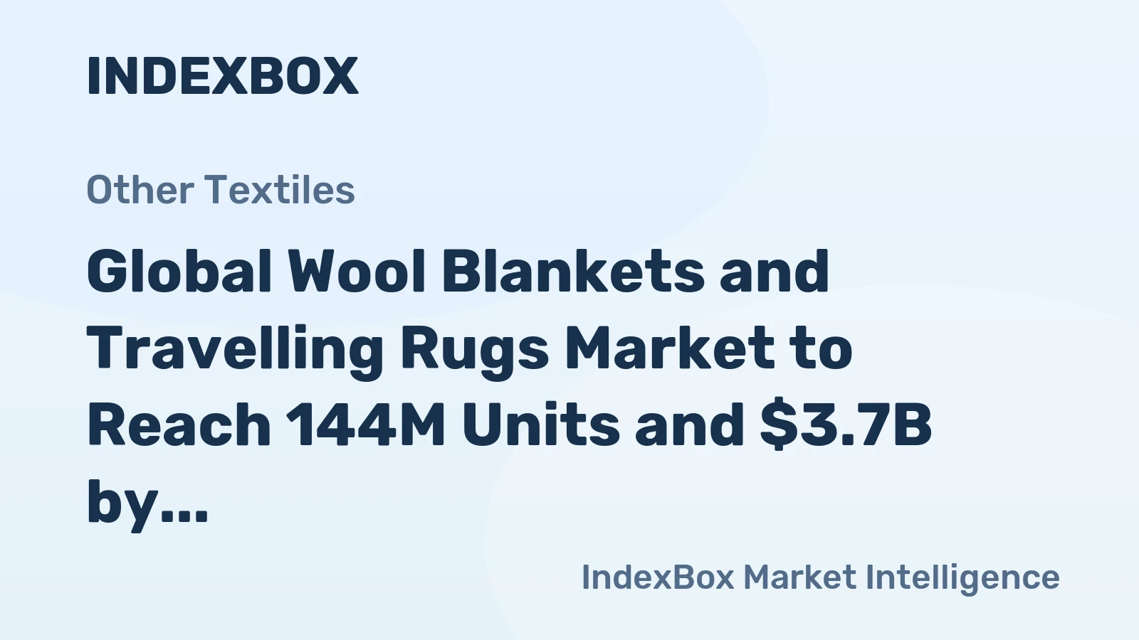 Global Wool Blankets and Travelling Rugs Market to Reach 144M Units and $3.7B by 2035