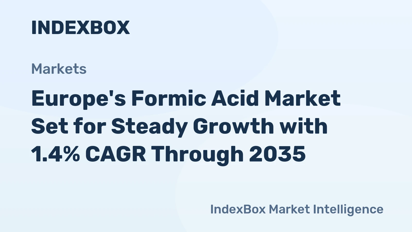 Europe's Formic Acid Market Set for Steady Growth with 1.4% CAGR Through 2035