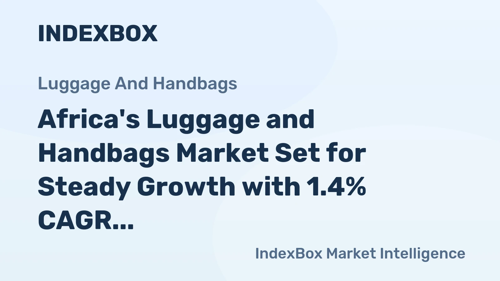 Africa's Luggage and Handbags Market Set for Steady Growth with 1.4% CAGR Through 2035
