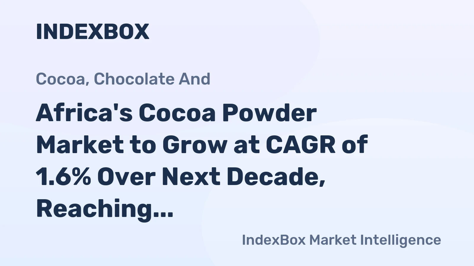 Africa's Cocoa Powder Market to Grow at CAGR of 1.6% Over Next Decade, Reaching 616K Tons by 2035