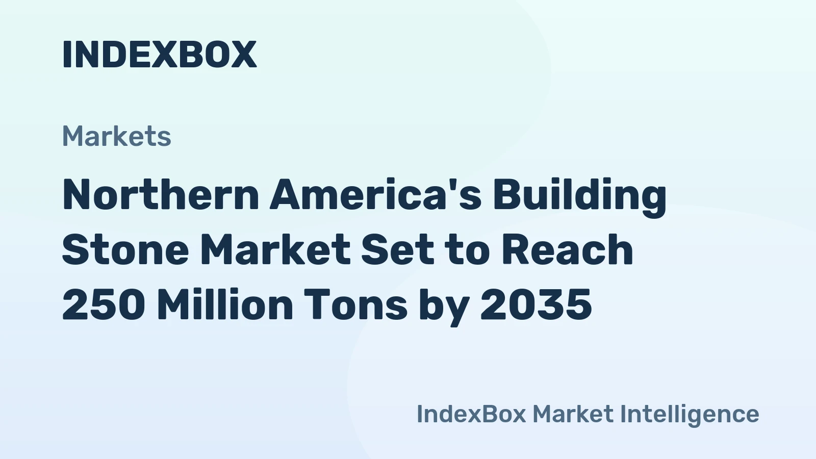 Northern America's Building Stone Market Set to Reach 250 Million Tons by 2035