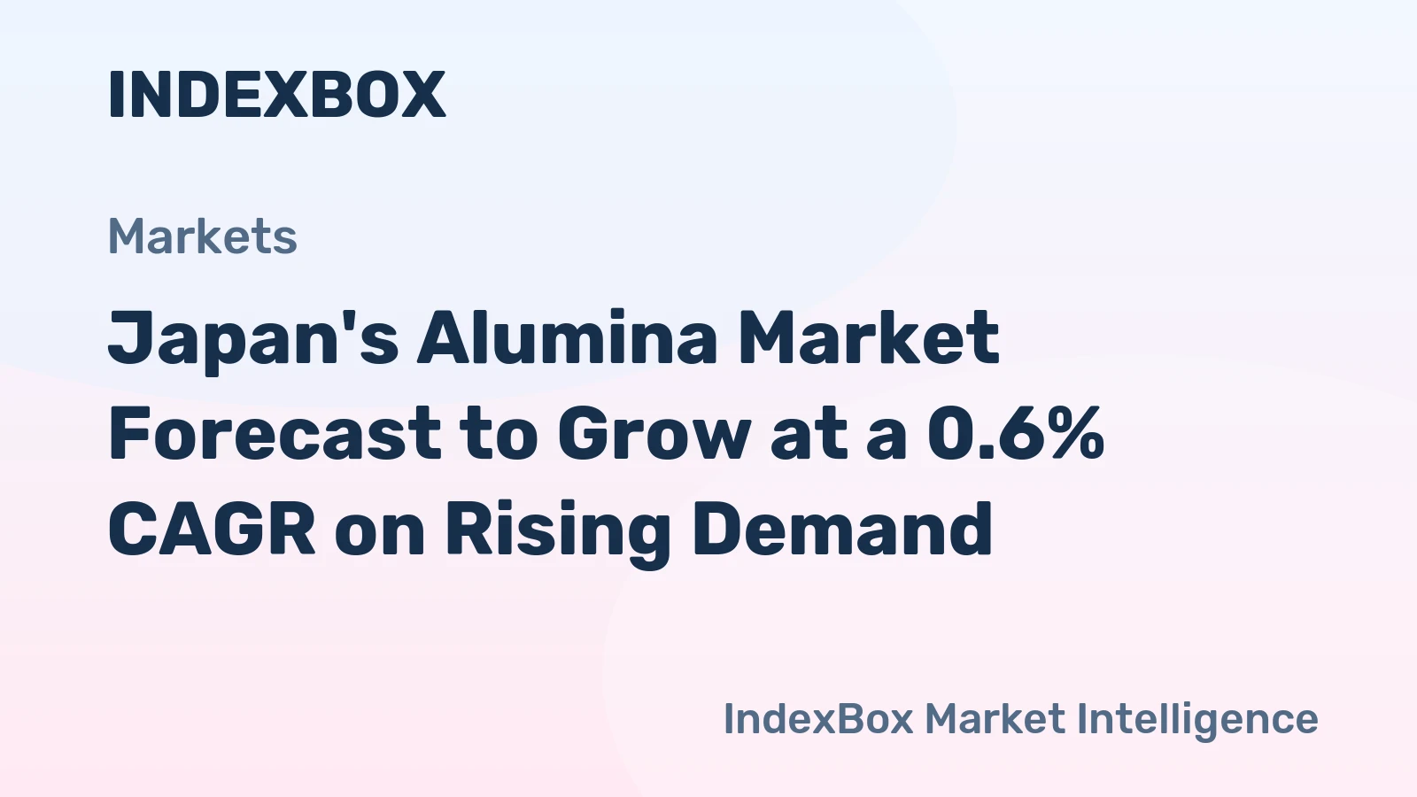 Japan's Alumina Market Forecast to Grow at a 0.6% CAGR on Rising Demand