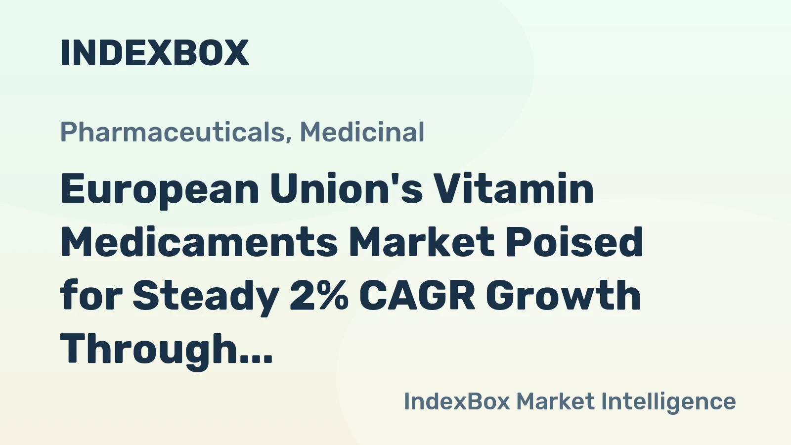 European Union's Vitamin Medicaments Market Poised for Steady 2% CAGR Growth Through 2035