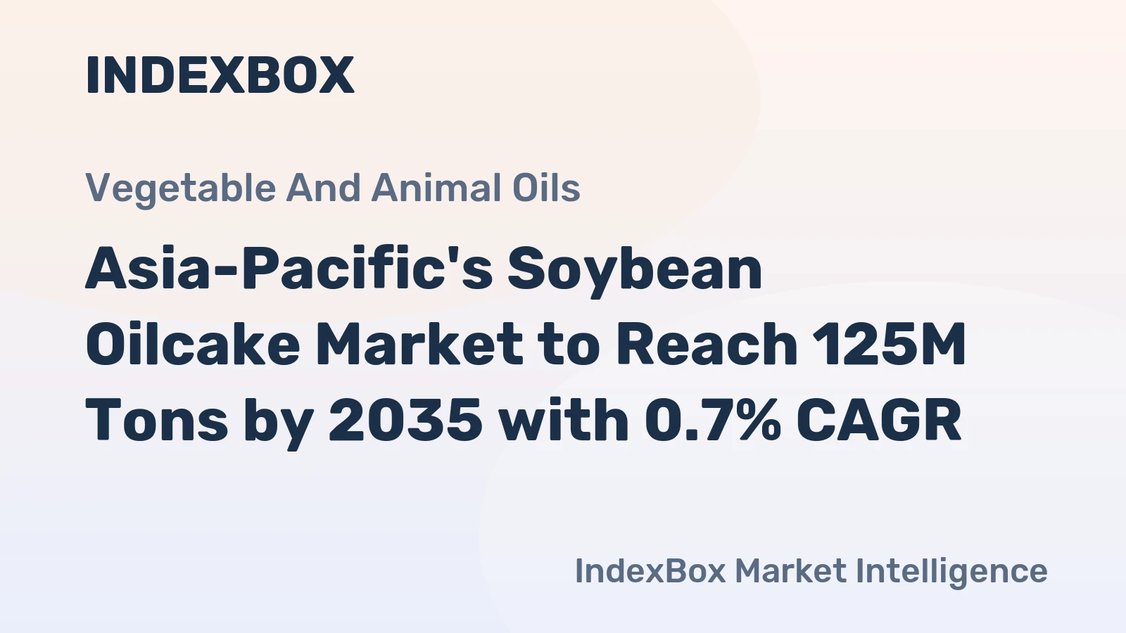 Asia-Pacific's Soybean Oilcake Market to Reach 125M Tons by 2035 with 0.7% CAGR