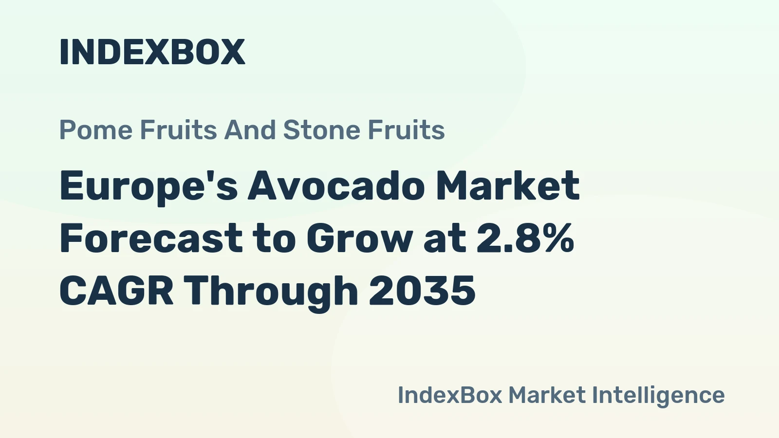 Europe's Avocado Market Forecast to Grow at 2.8% CAGR Through 2035