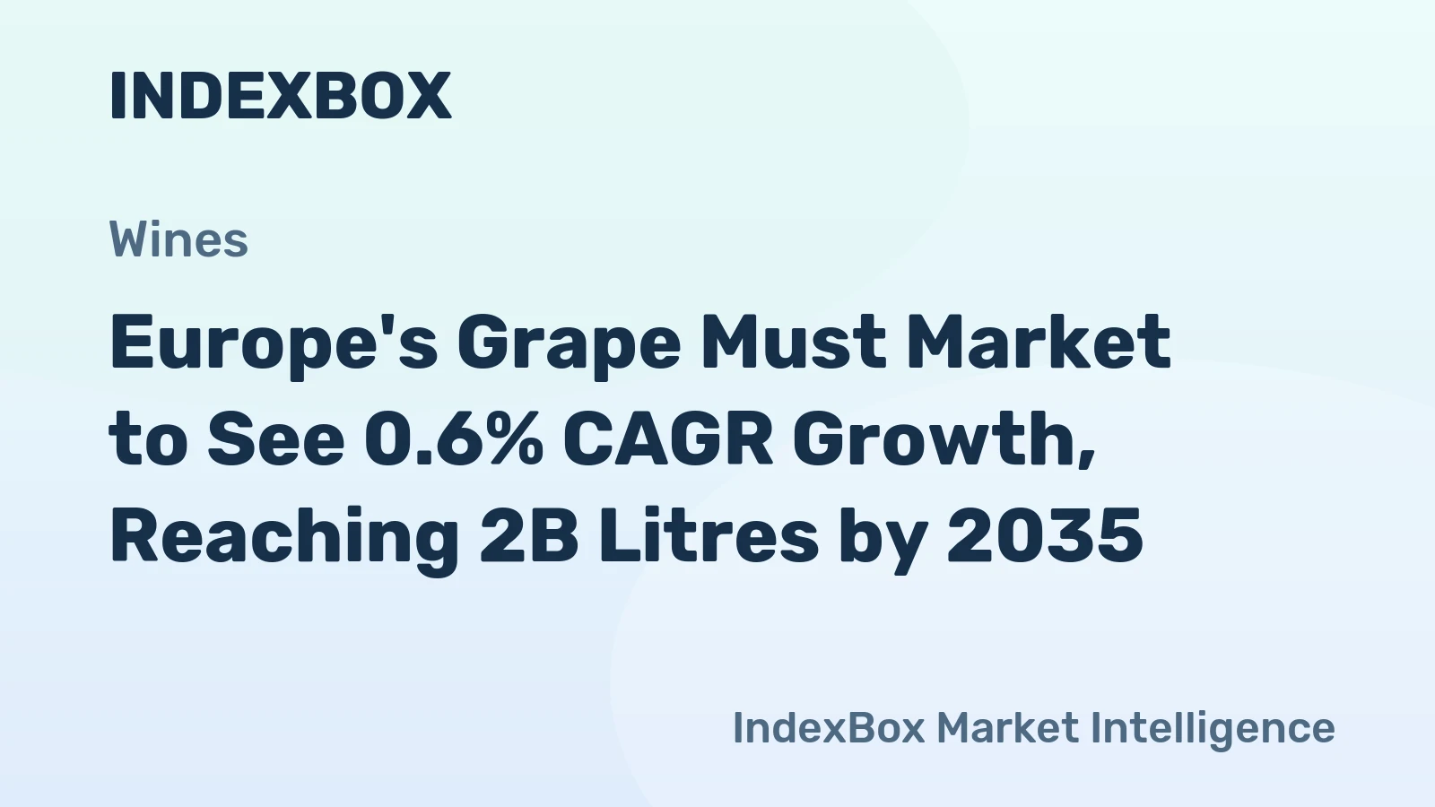 Europe's Grape Must Market to See 0.6% CAGR Growth, Reaching 2B Litres by 2035