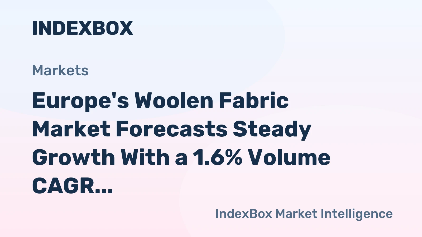 Europe's Woolen Fabric Market Forecasts Steady Growth With a 1.6% Volume CAGR Through 2035