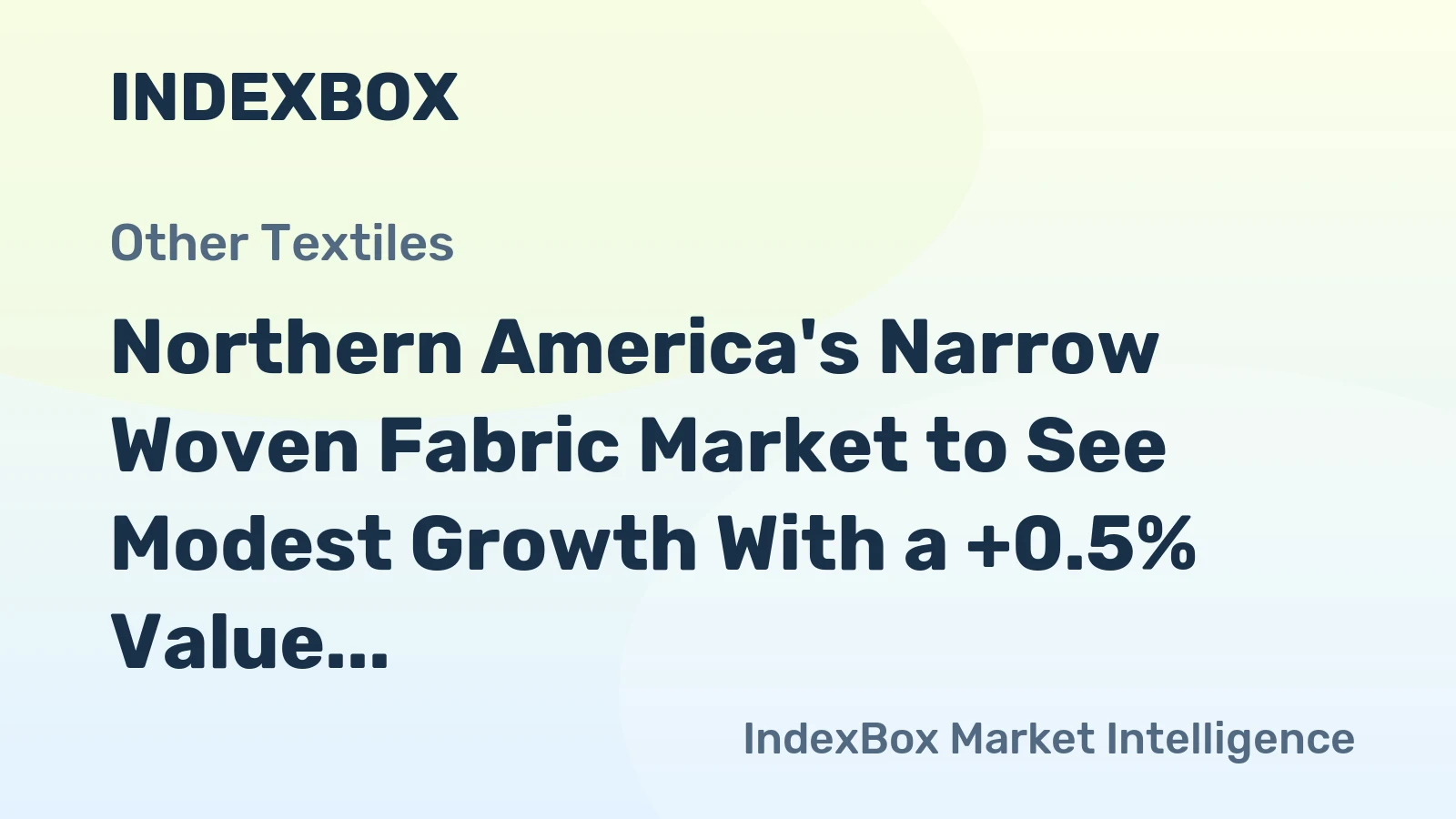 Northern America's Narrow Woven Fabric Market to See Modest Growth With a +0.5% Value CAGR Through 2035