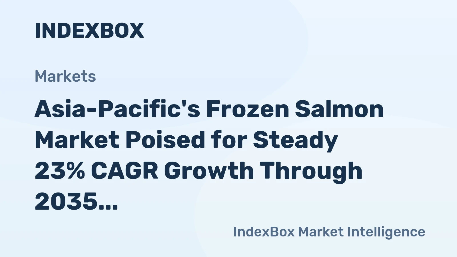 Asia-Pacific's Frozen Salmon Market Poised for Steady 23% CAGR Growth Through 2035