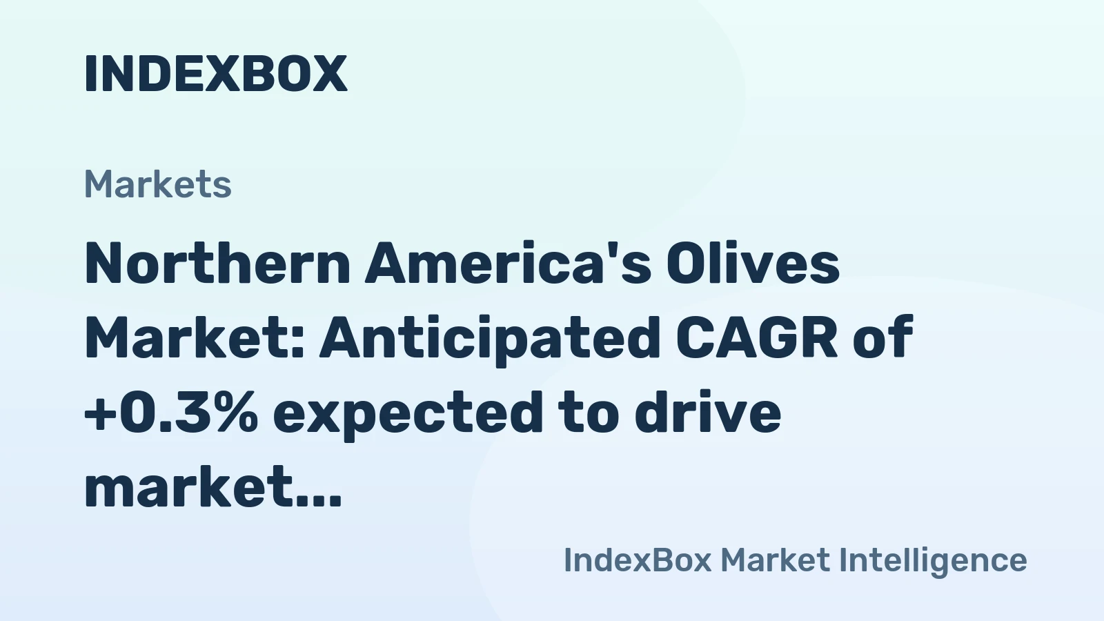 Northern America's Olives Market: Anticipated CAGR of +0.3% expected to drive market volume to 624K tons by 2035