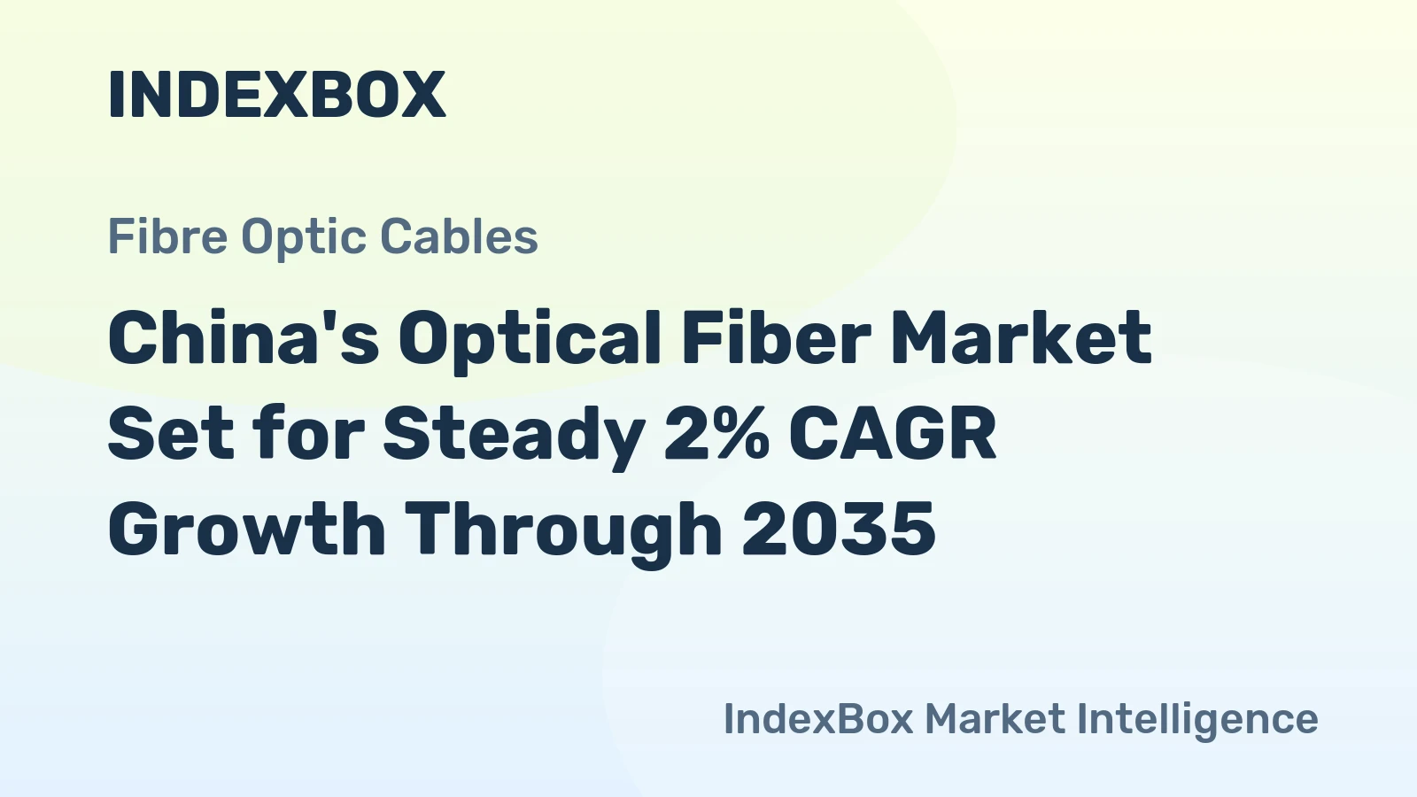 China's Optical Fiber Market Set for Steady 2% CAGR Growth Through 2035