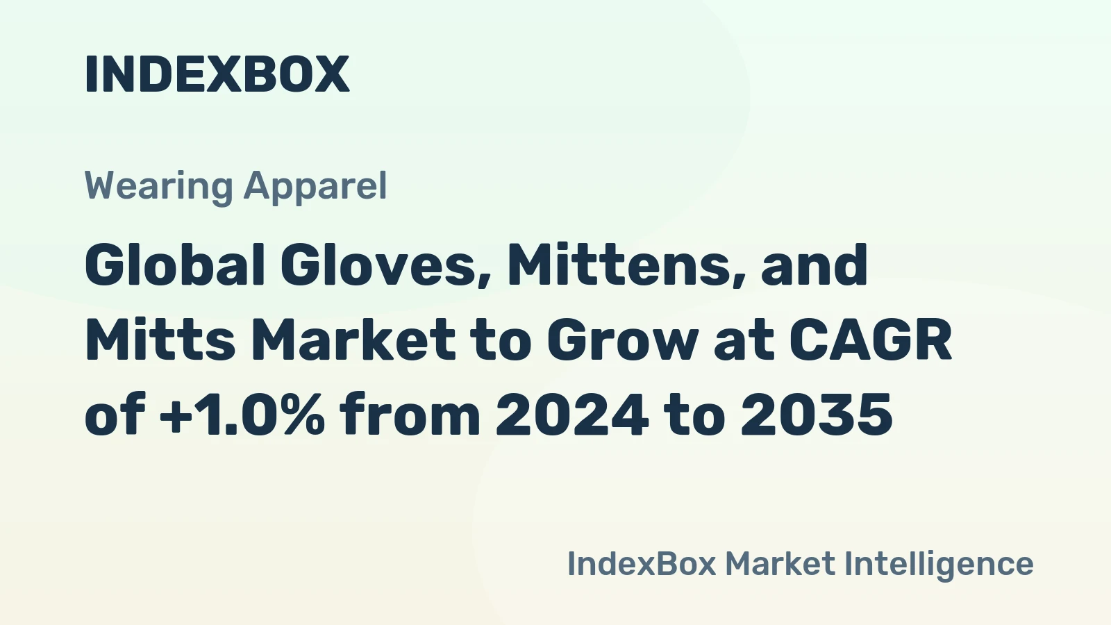 Global Gloves, Mittens, and Mitts Market to Grow at CAGR of +1.0% from 2024 to 2035