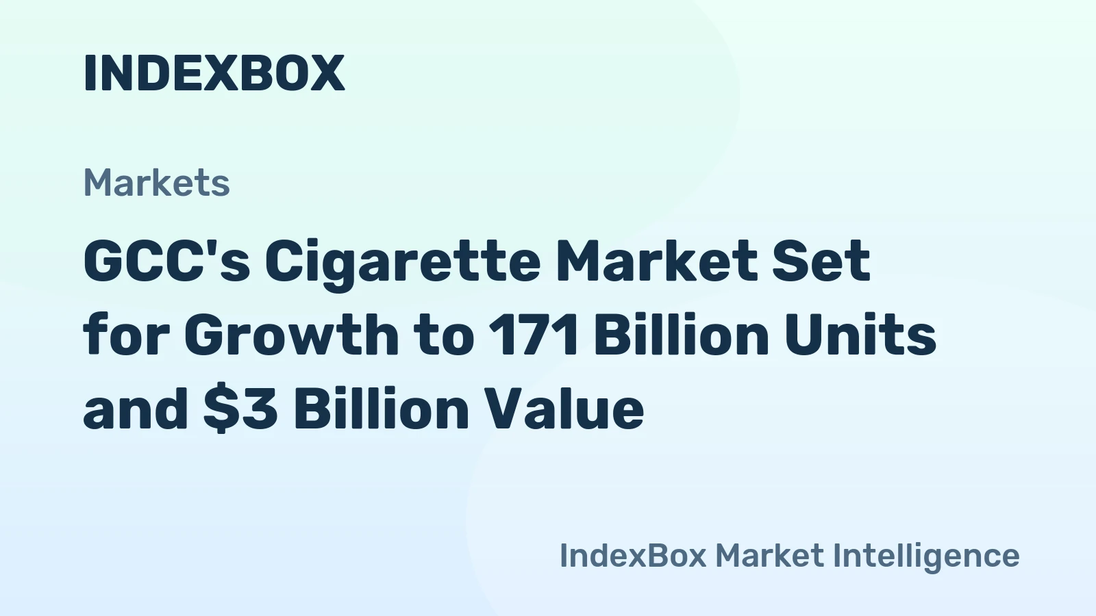 GCC's Cigarette Market Set for Growth to 171 Billion Units and $3 Billion Value