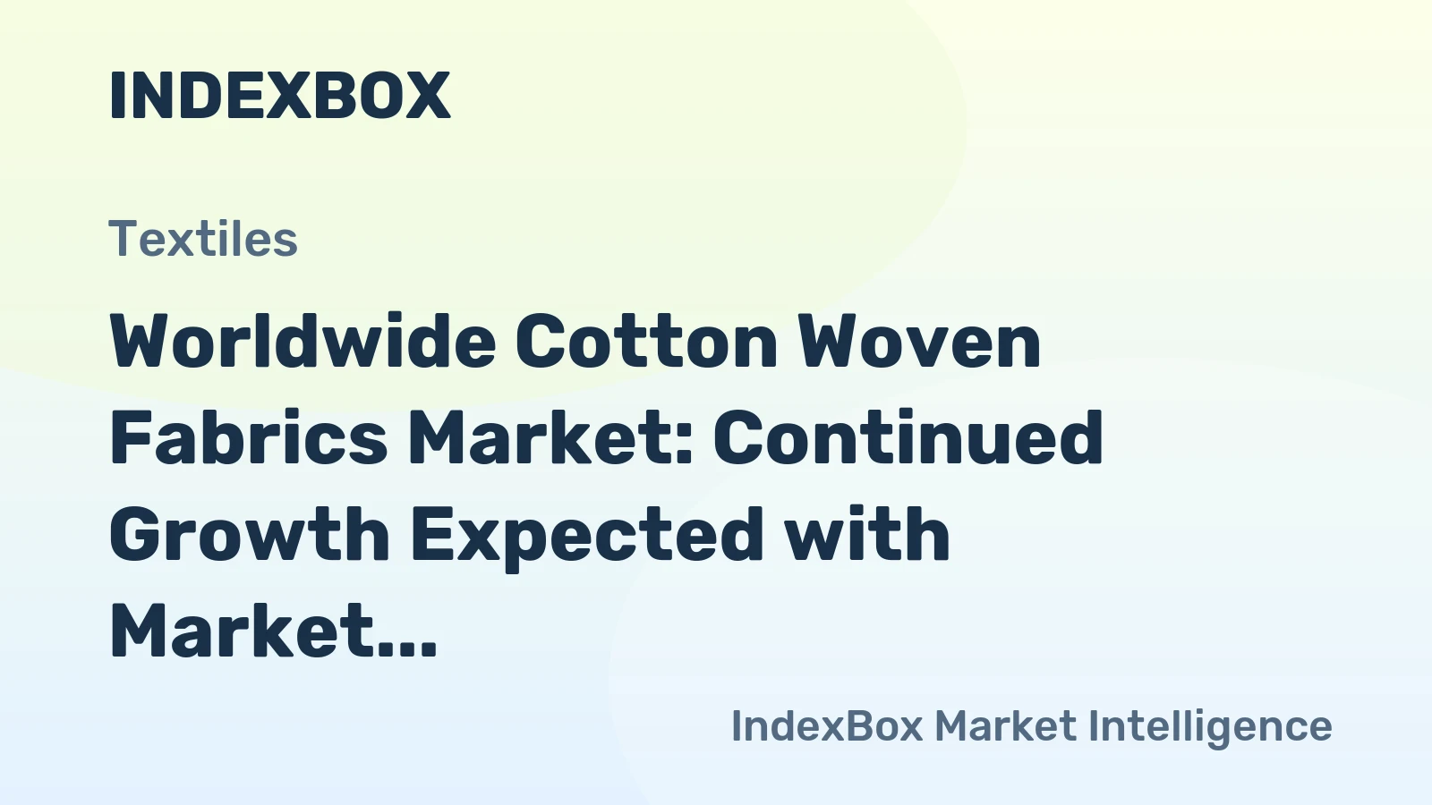 Worldwide Cotton Woven Fabrics Market: Continued Growth Expected with Market Volume Reaching 15B Square Meters and Market Value Surpassing $122.1B by 2035