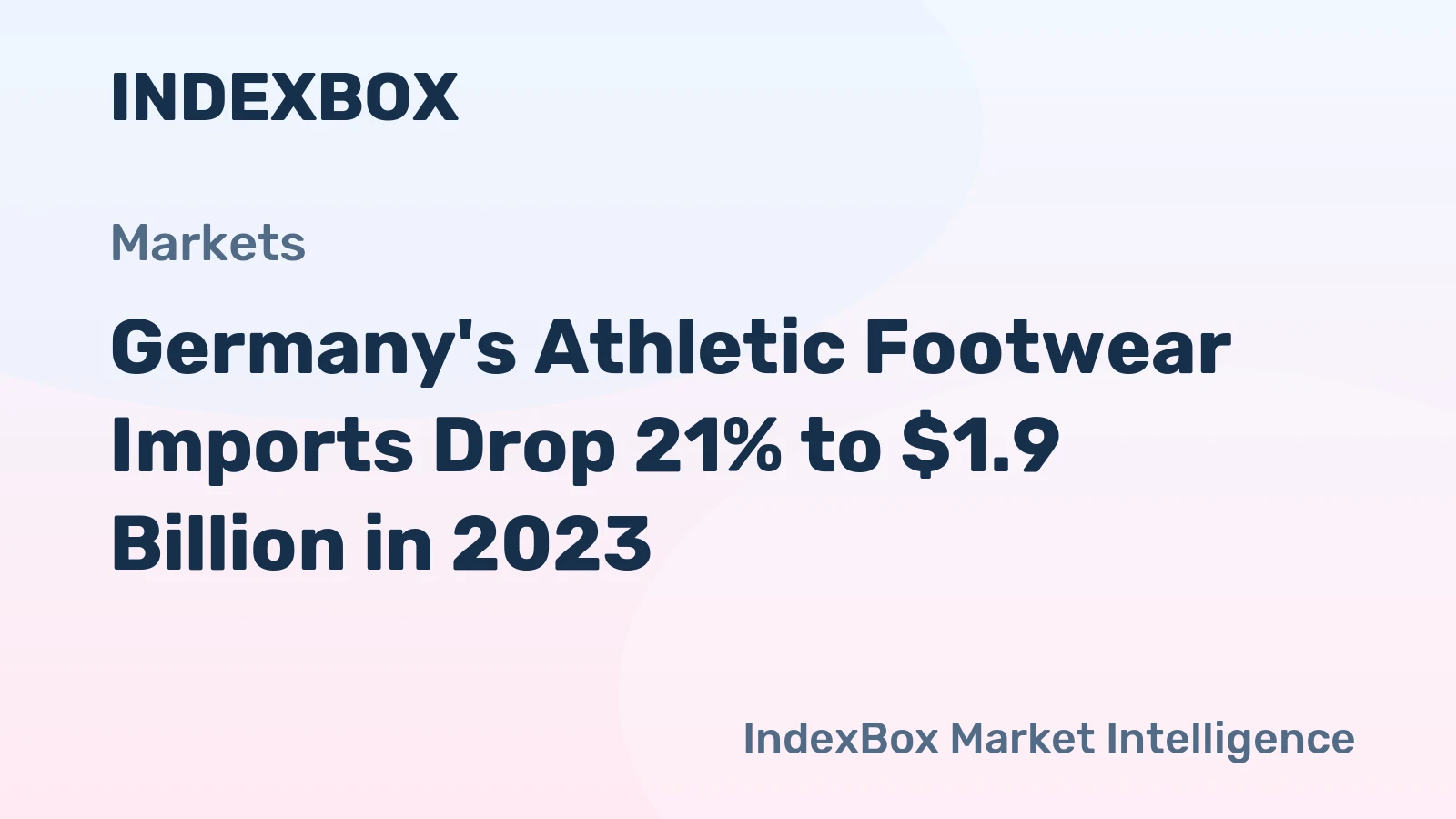 Germany's Athletic Footwear Imports Drop 21% to $1.9 Billion in 2023