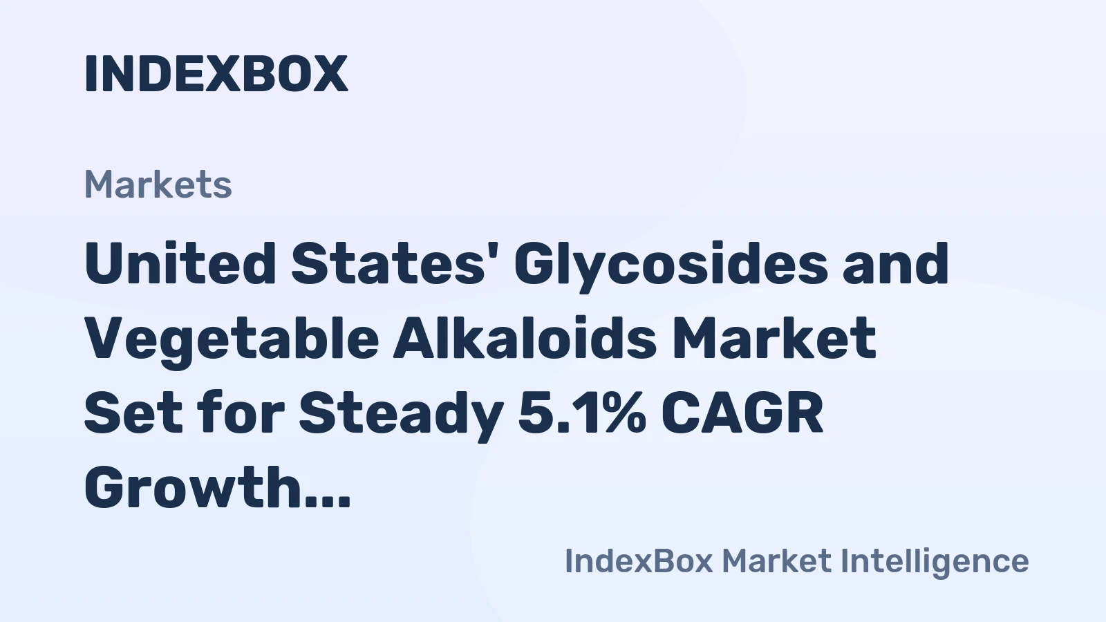United States' Glycosides and Vegetable Alkaloids Market Set for Steady 5.1% CAGR Growth Through 2035