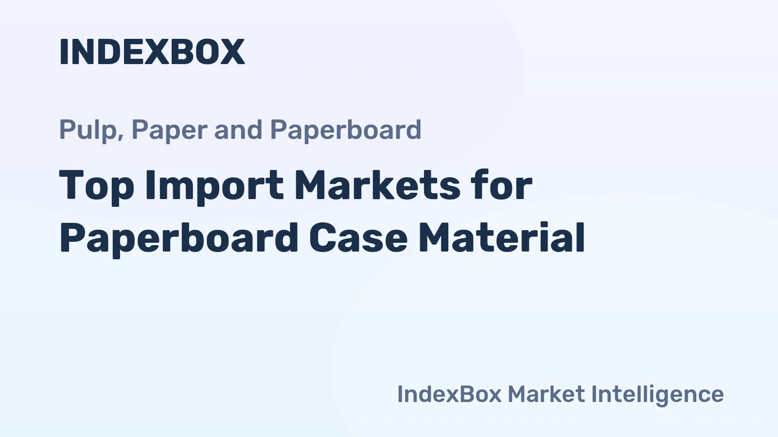 Top Import Markets for Paperboard Case Material