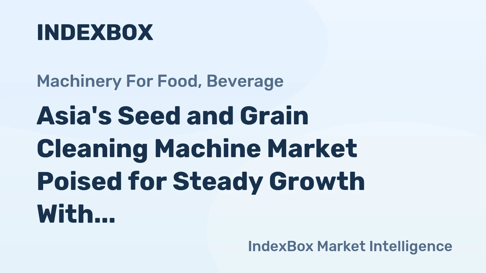 Asia's Seed and Grain Cleaning Machine Market Poised for Steady Growth With 2.8% CAGR Through 2035