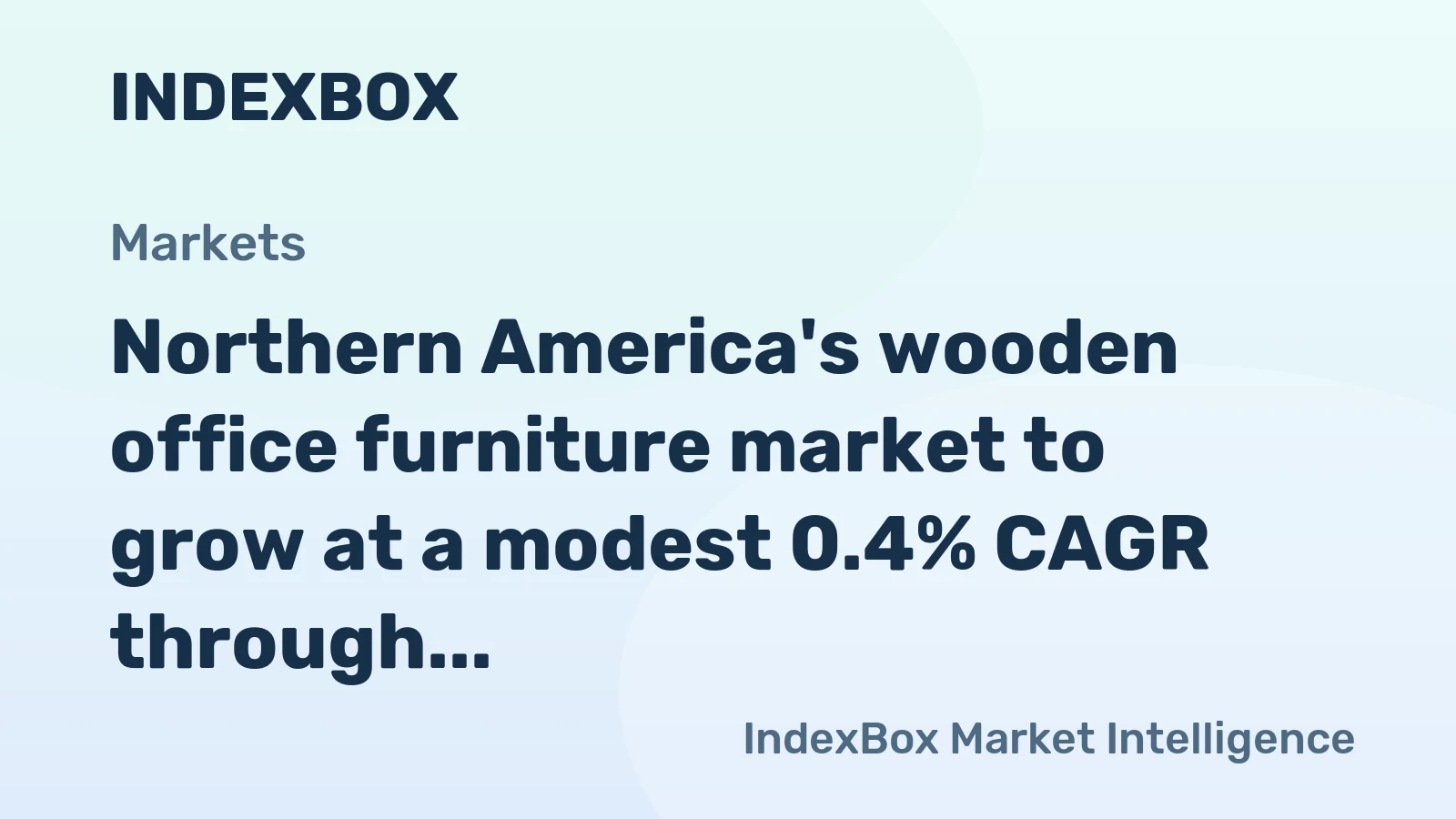Northern America's wooden office furniture market to grow at a modest 0.4% CAGR through 2035, reaching $14.5B, driven by sustained demand.