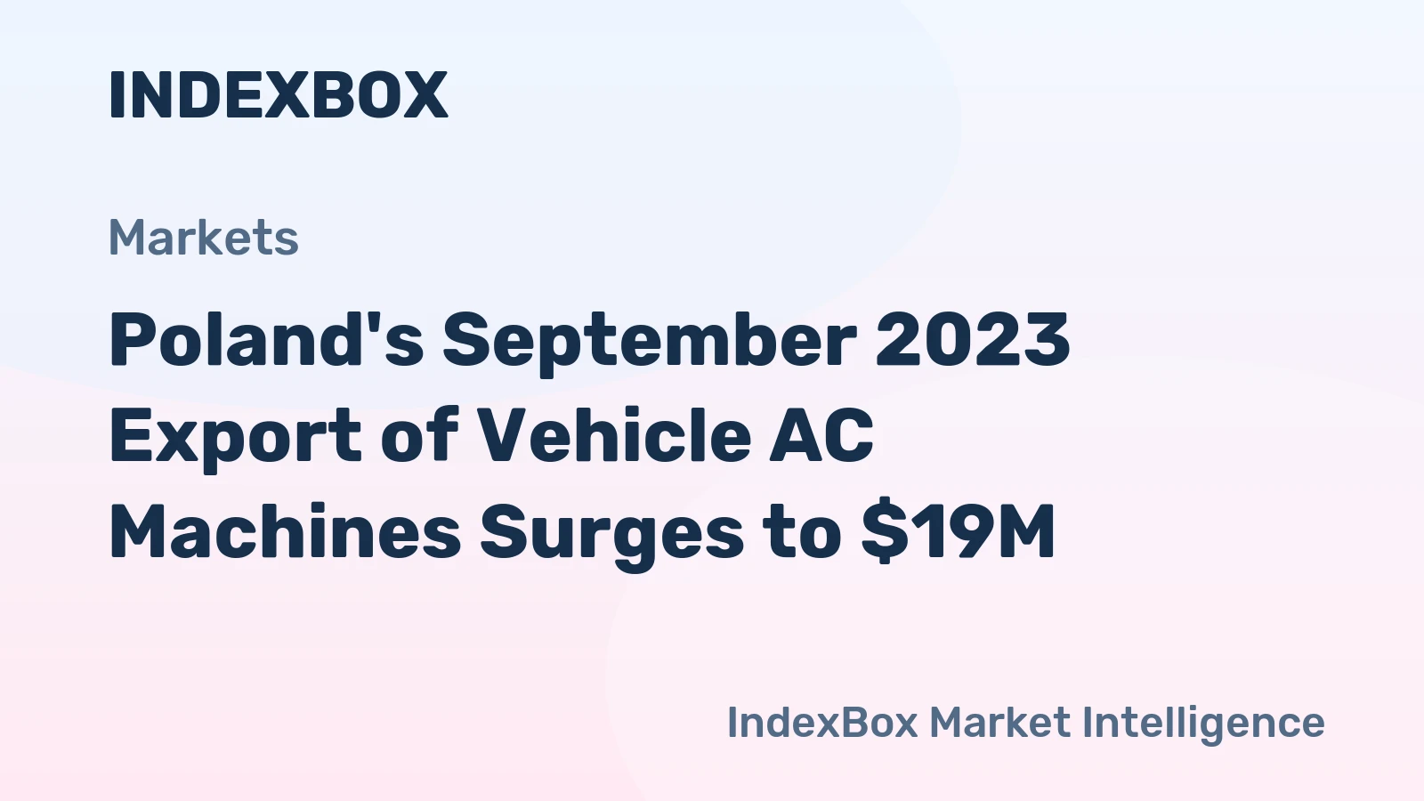 Poland's September 2023 Export of Vehicle AC Machines Surges to $19M