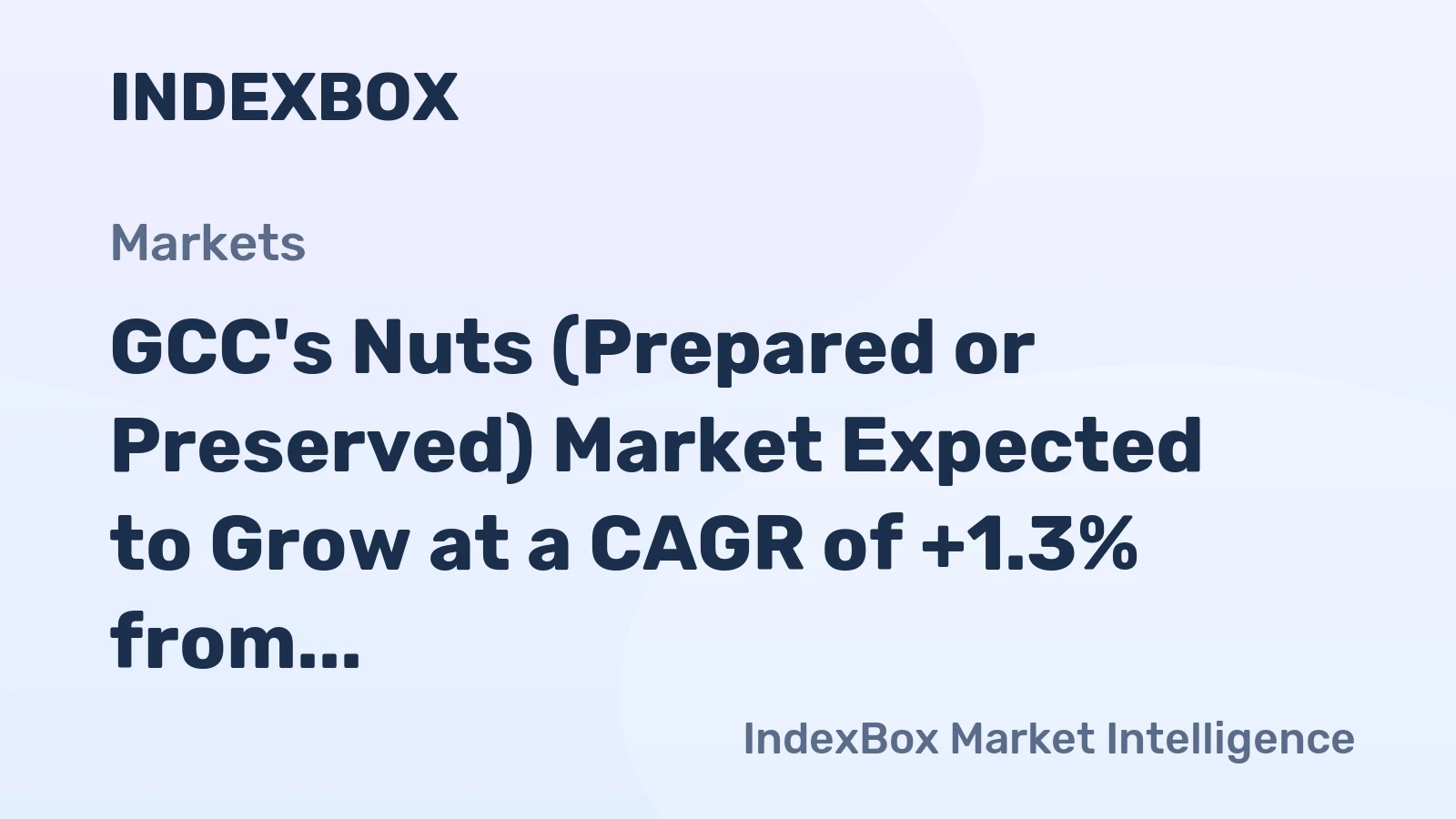 GCC's Nuts (Prepared or Preserved) Market Expected to Grow at a CAGR of +1.3% from 2024 to 2035, Reaching $711M by 2035