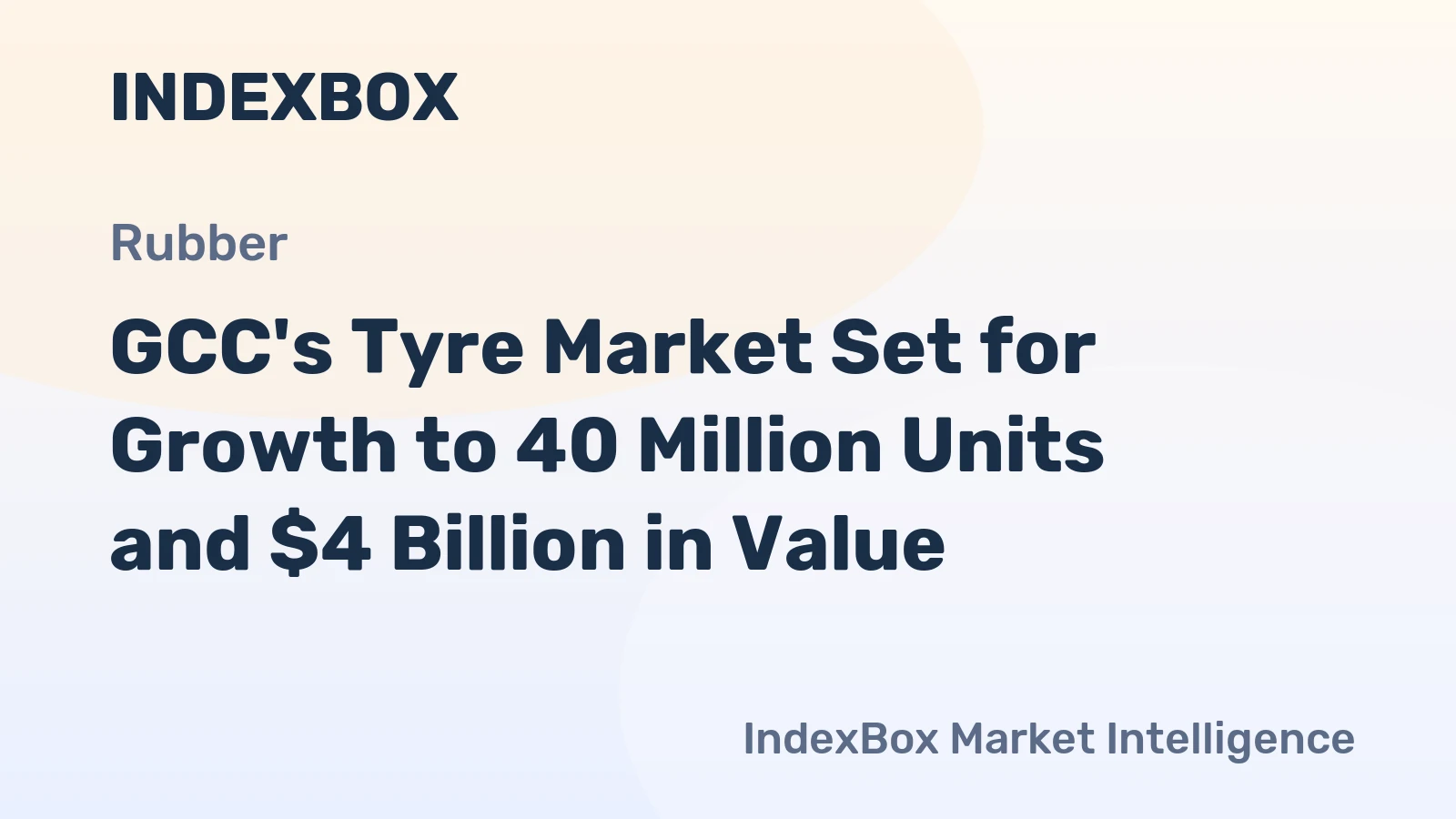 GCC's Tyre Market Set for Growth to 40 Million Units and $4 Billion in Value