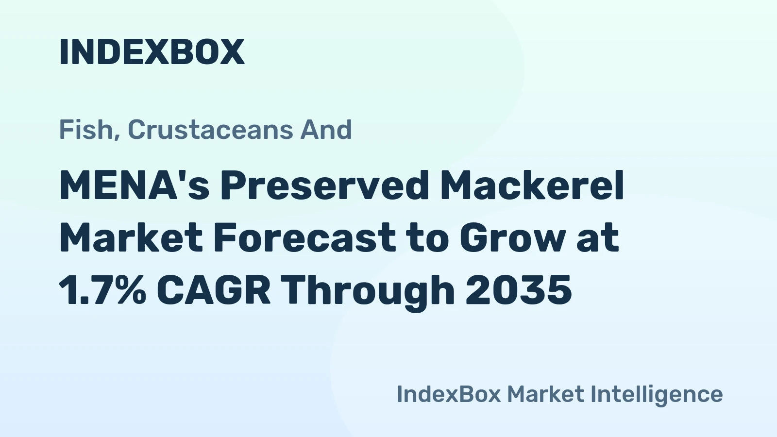 MENA's Preserved Mackerel Market Forecast to Grow at 1.7% CAGR Through 2035