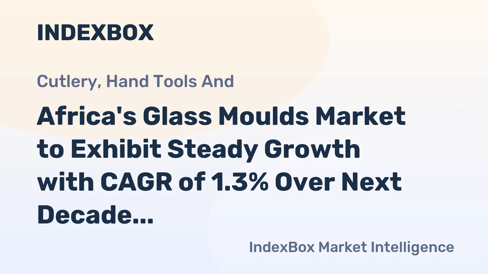 Africa's Glass Moulds Market to Exhibit Steady Growth with CAGR of 1.3% Over Next Decade, Reaching $256M by 2035