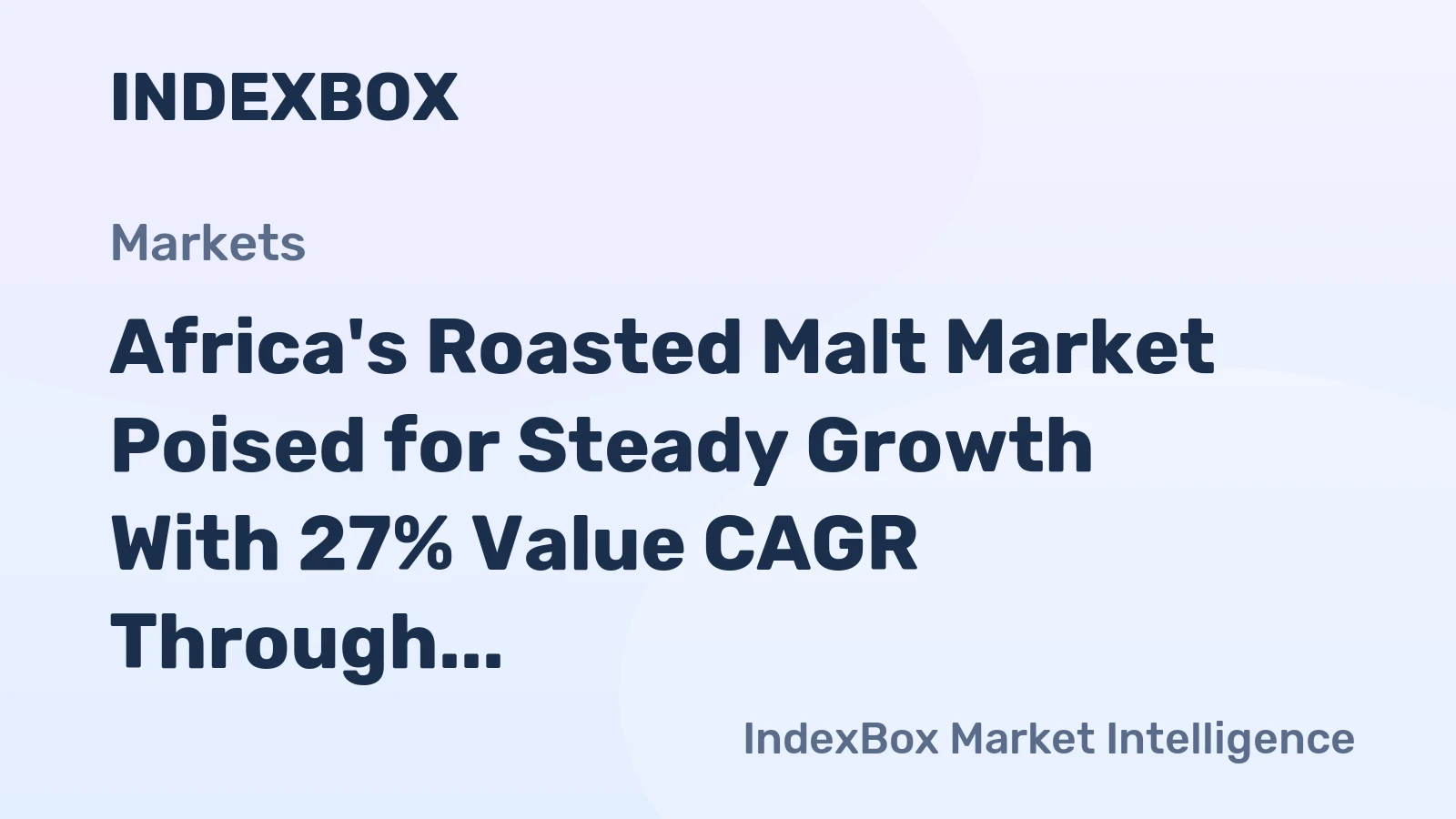 Africa's Roasted Malt Market Poised for Steady Growth With 27% Value CAGR Through 2035