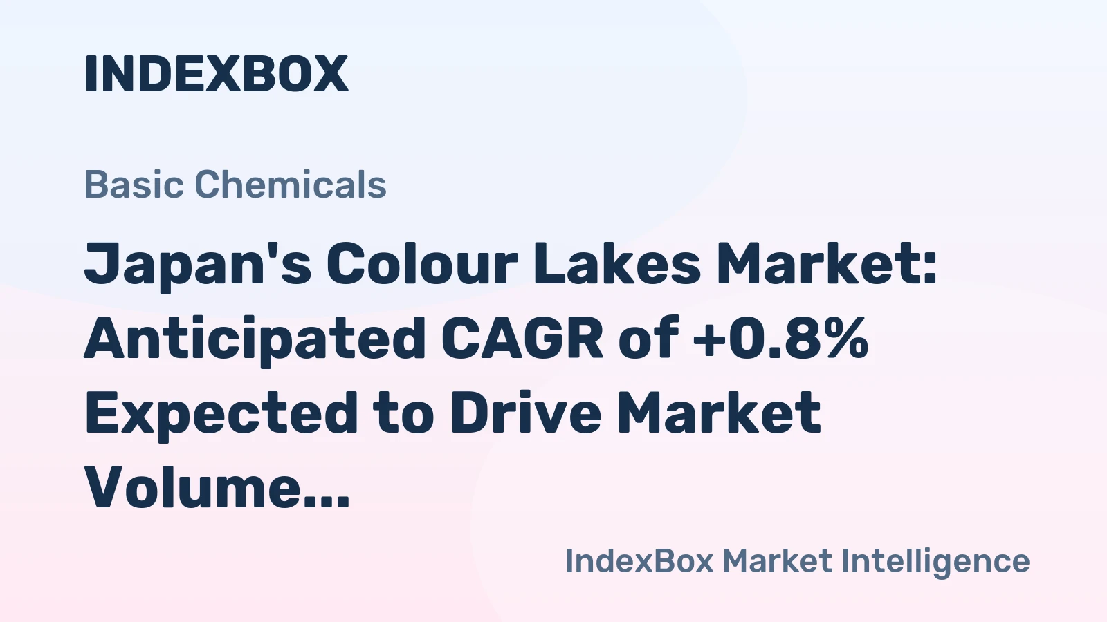 Japan's Colour Lakes Market: Anticipated CAGR of +0.8% Expected to Drive Market Volume to 10K Tons by 2035