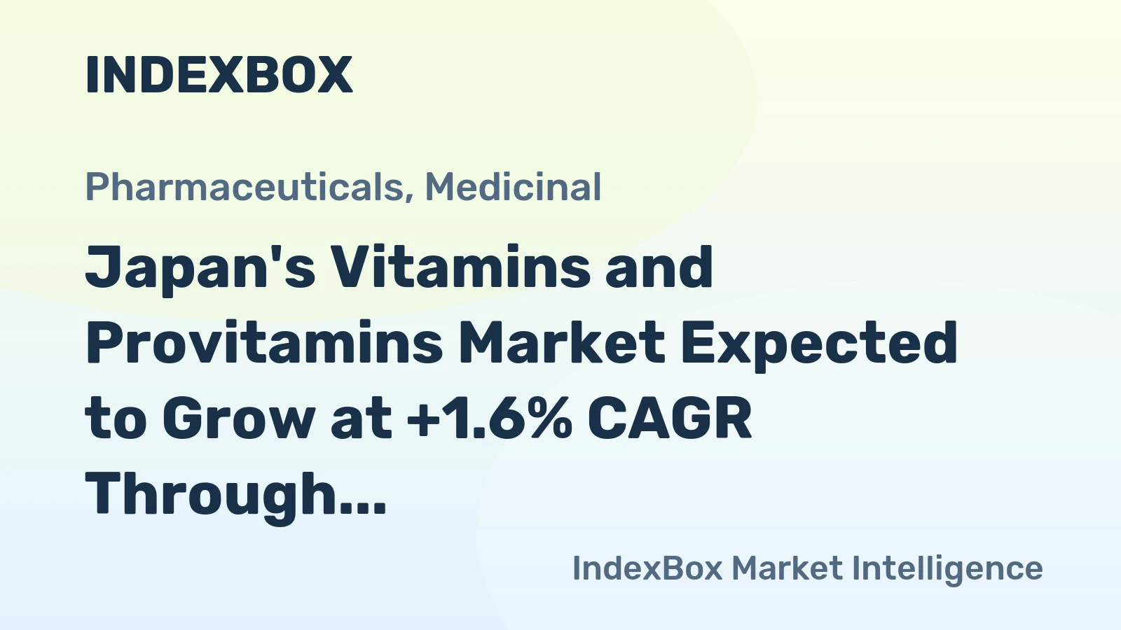Japan's Vitamins and Provitamins Market Expected to Grow at +1.6% CAGR Through 2035