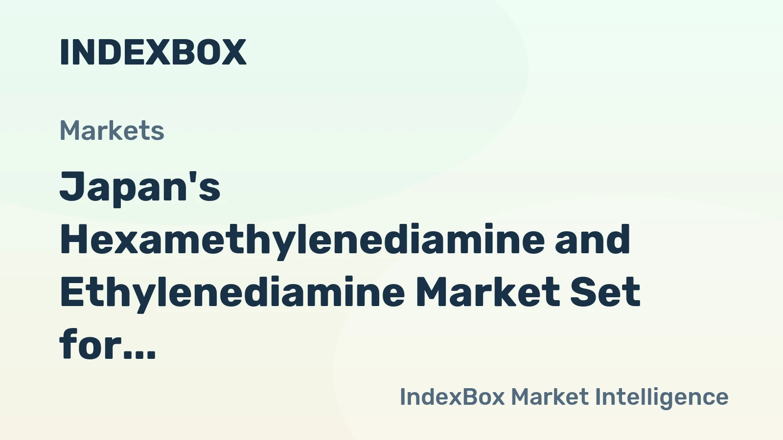 Japan's Hexamethylenediamine and Ethylenediamine Market Set for Modest 1.7% CAGR Growth Through 2035