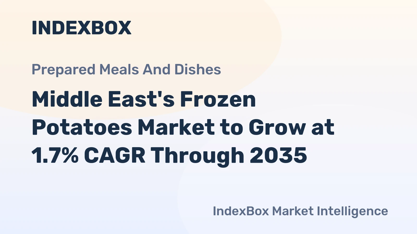 Middle East's Frozen Potatoes Market to Grow at 1.7% CAGR Through 2035
