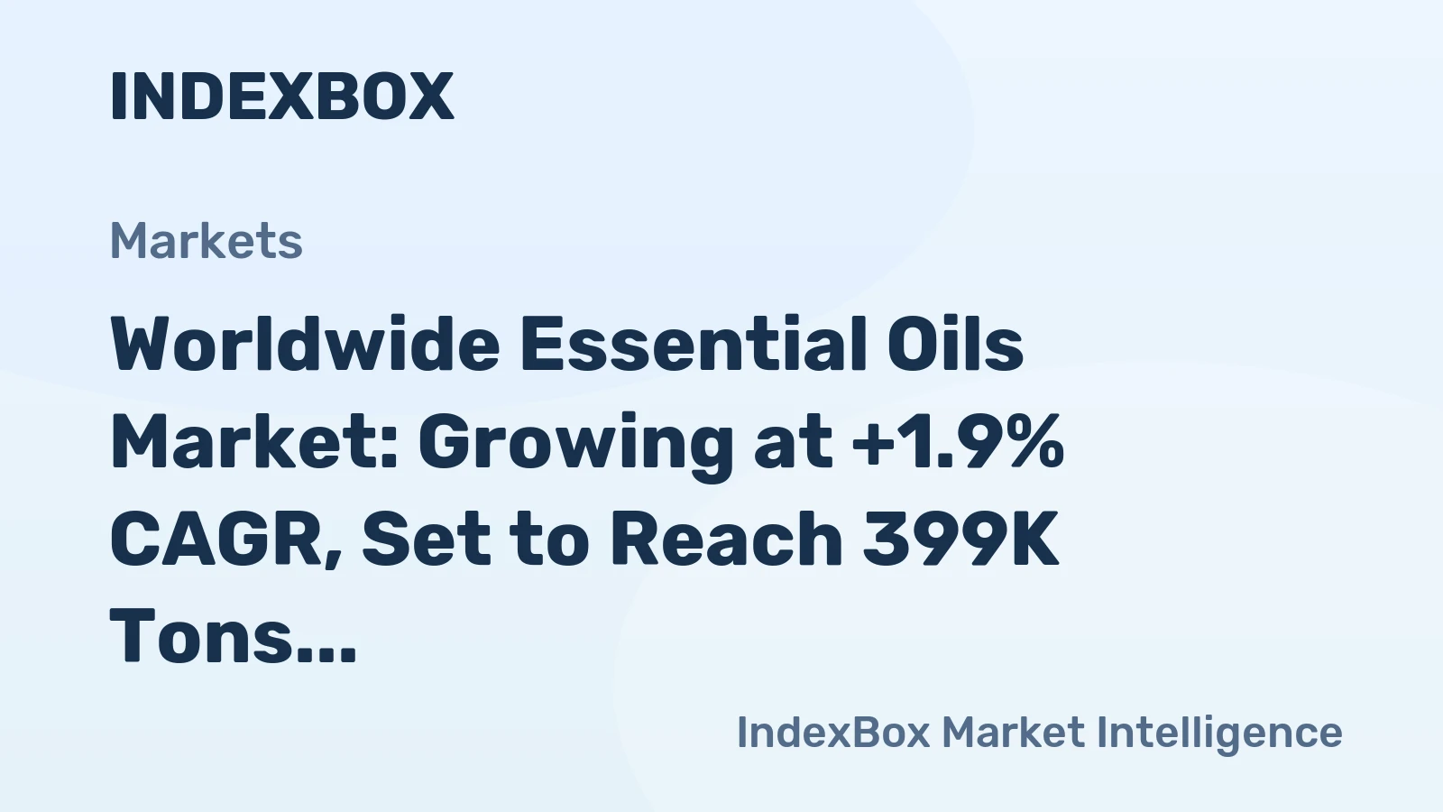 Worldwide Essential Oils Market: Growing at +1.9% CAGR, Set to Reach 399K Tons by 2035