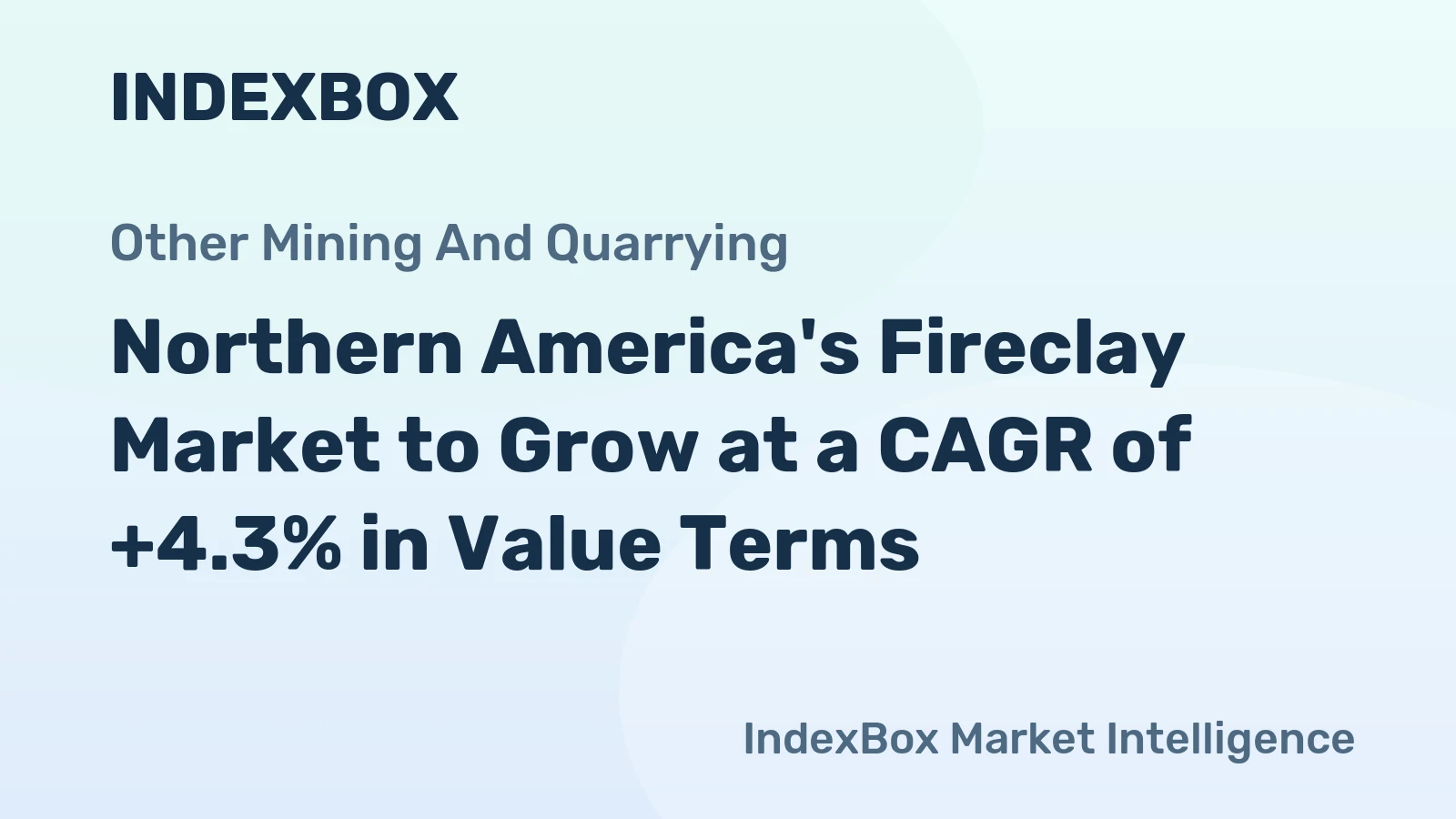 Northern America's Fireclay Market to Grow at a CAGR of +4.3% in Value Terms