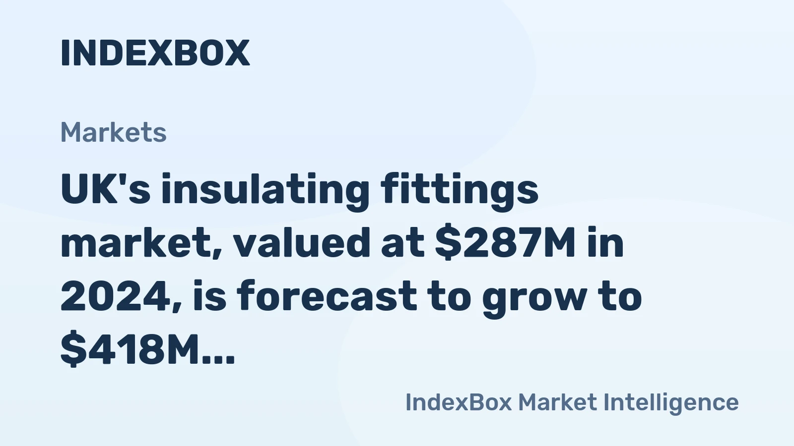 UK's insulating fittings market, valued at $287M in 2024, is forecast to grow to $418M and 11K tons by 2035.