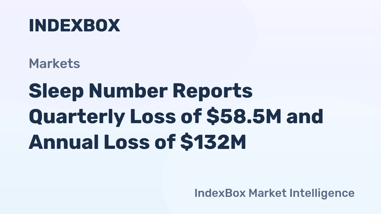 Sleep Number Reports Quarterly Loss of $58.5M and Annual Loss of $132M
