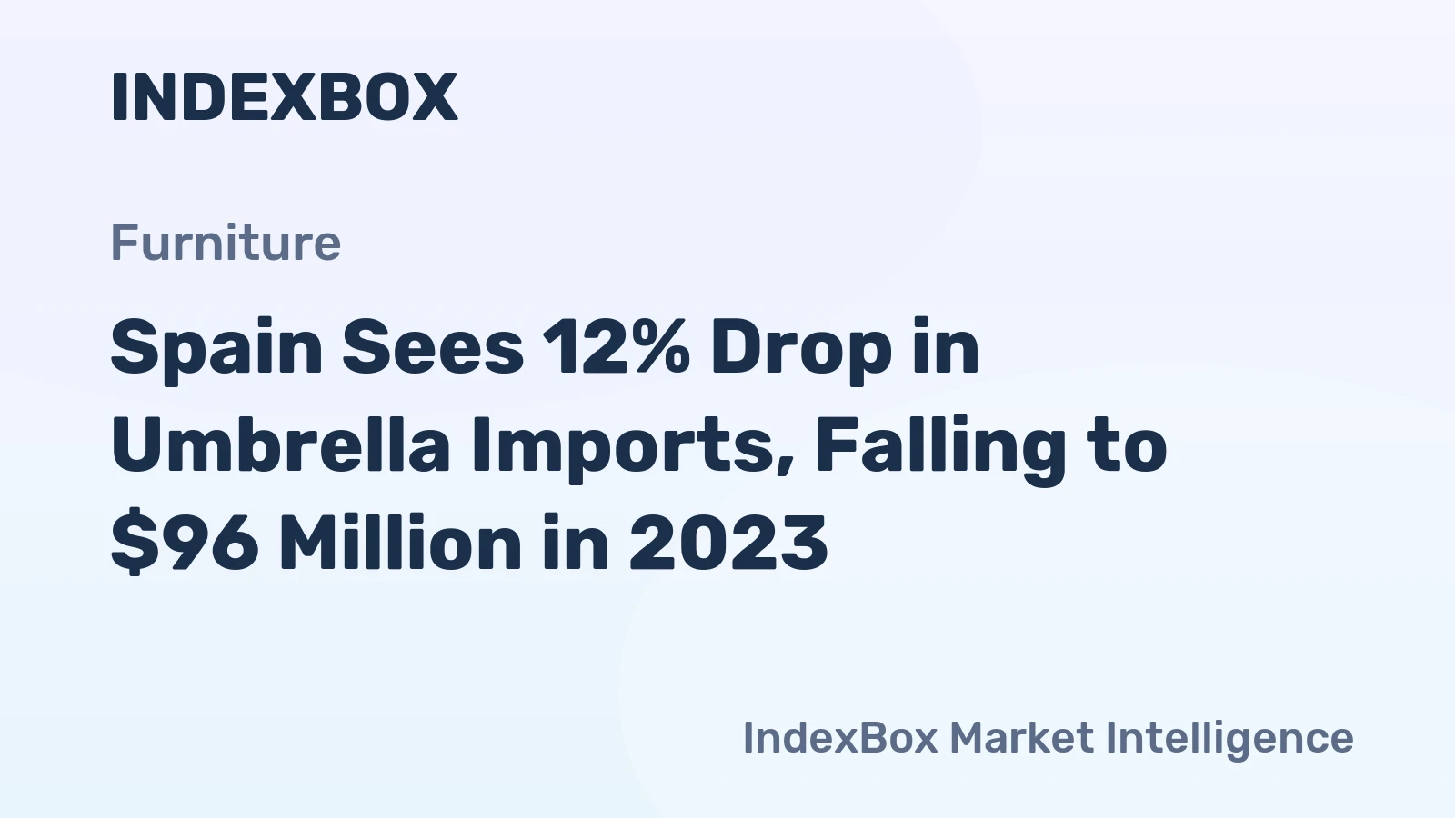 Spain Sees 12% Drop in Umbrella Imports, Falling to $96 Million in 2023