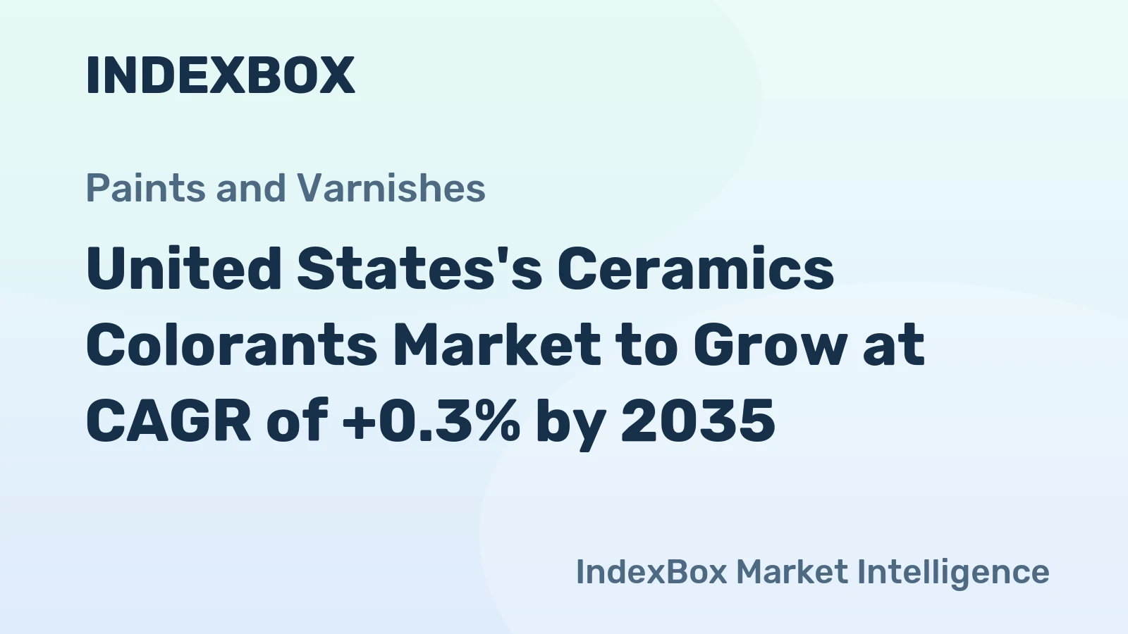 United States's Ceramics Colorants Market to Grow at CAGR of +0.3% by 2035