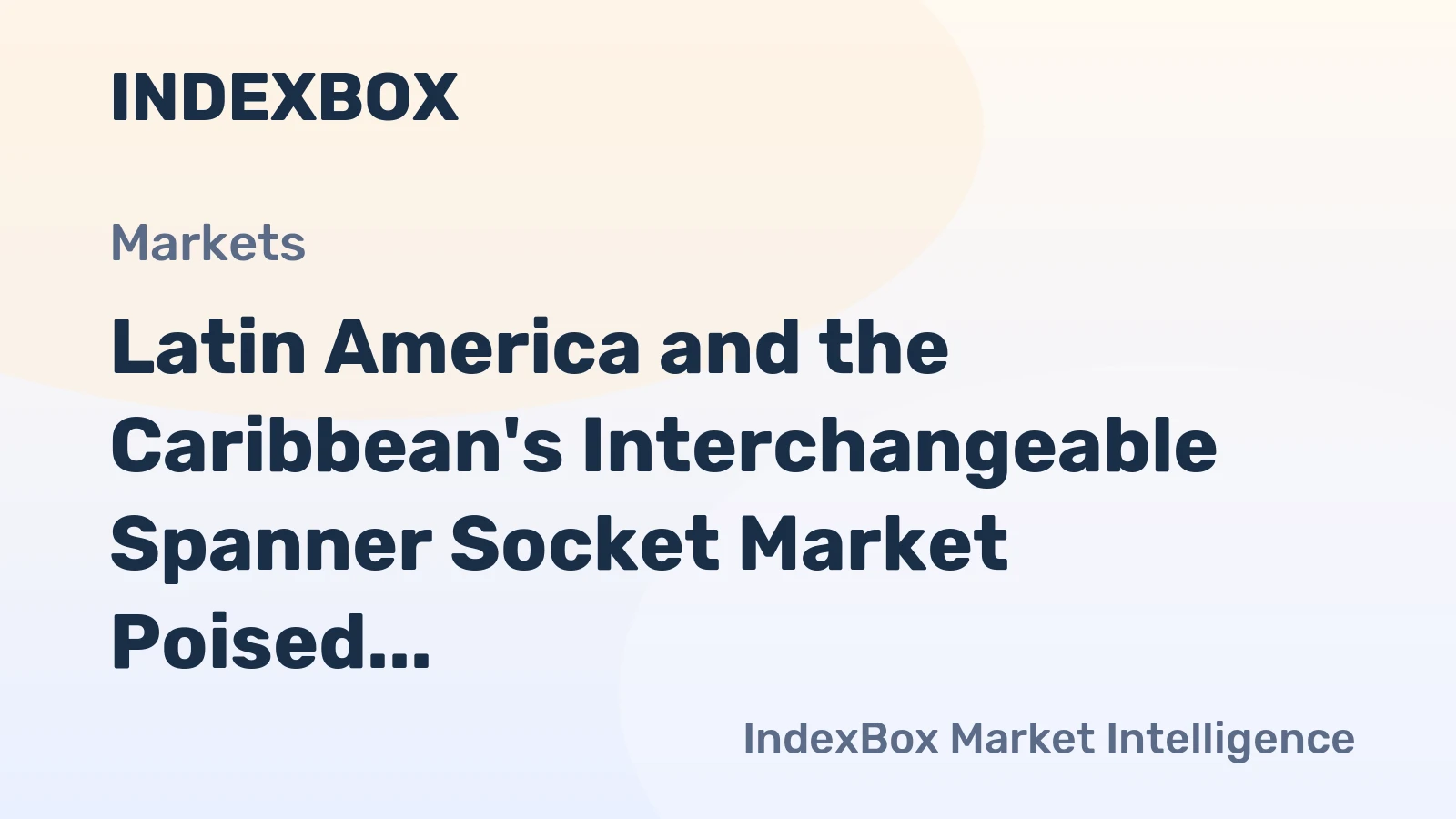 Latin America and the Caribbean's Interchangeable Spanner Socket Market Poised for Steady Growth with +2.4% CAGR