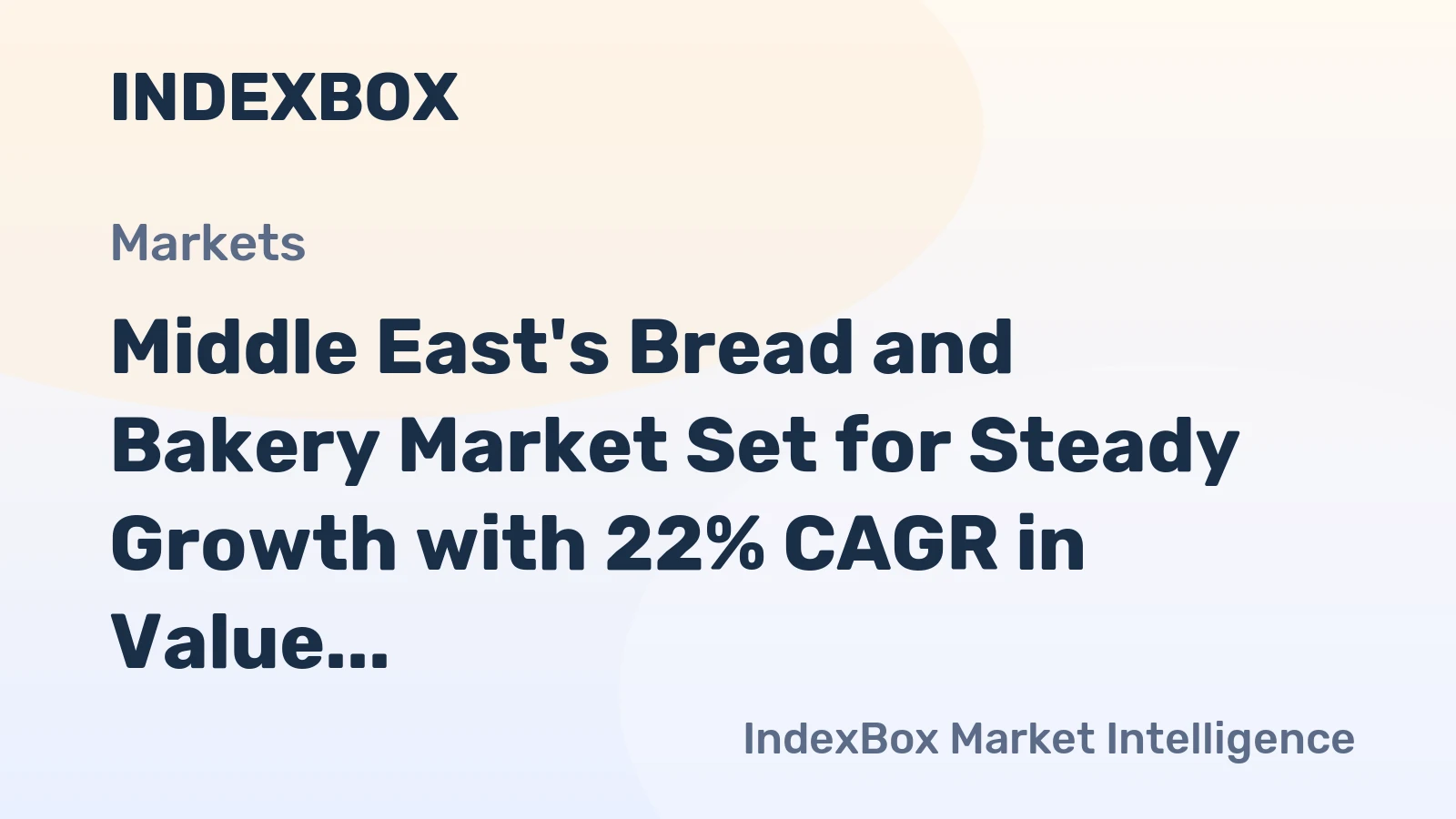 Middle East's Bread and Bakery Market Set for Steady Growth with 22% CAGR in Value Through 2035