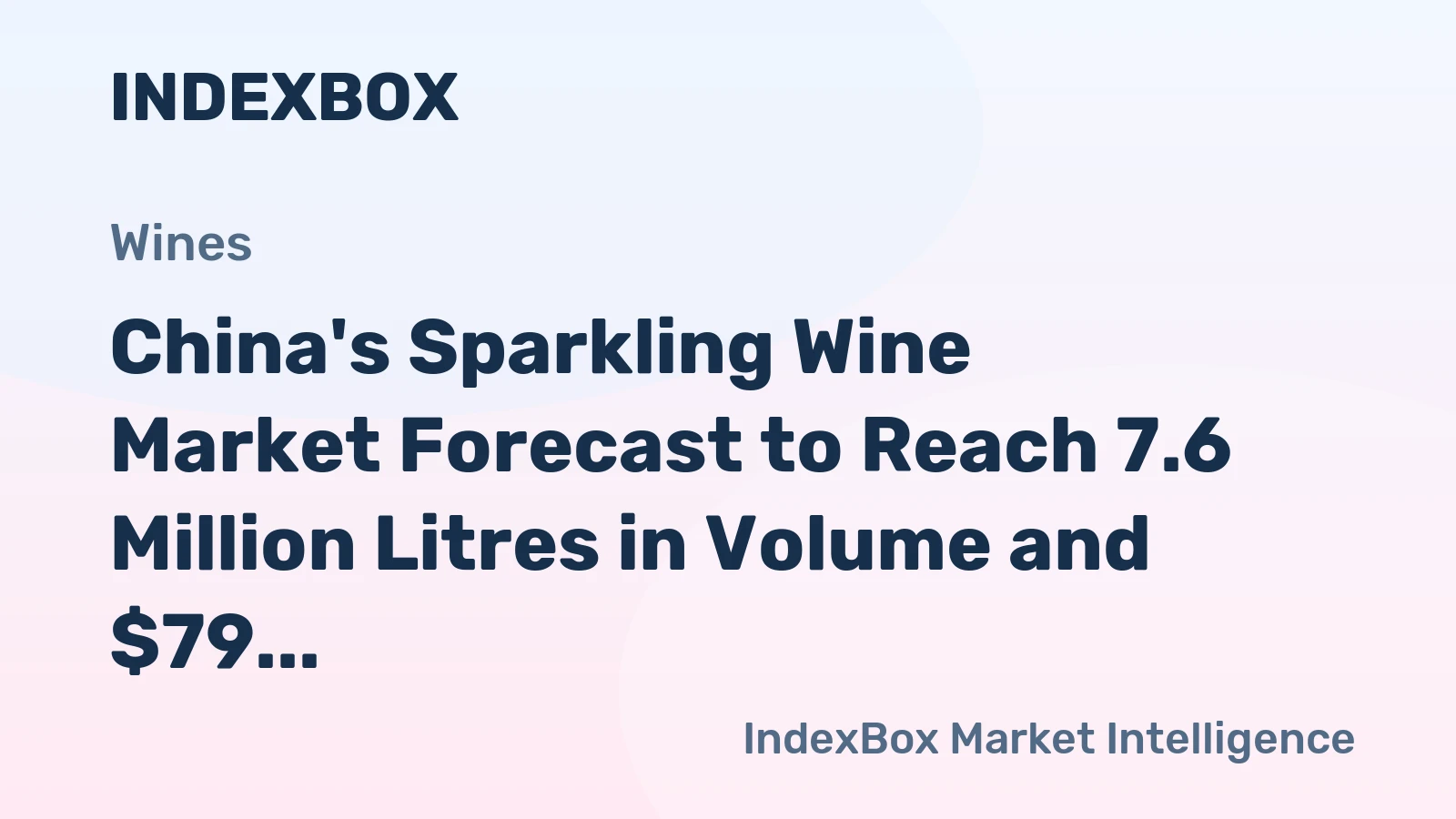 China's Sparkling Wine Market Forecast to Reach 7.6 Million Litres in Volume and $79 Million in Value