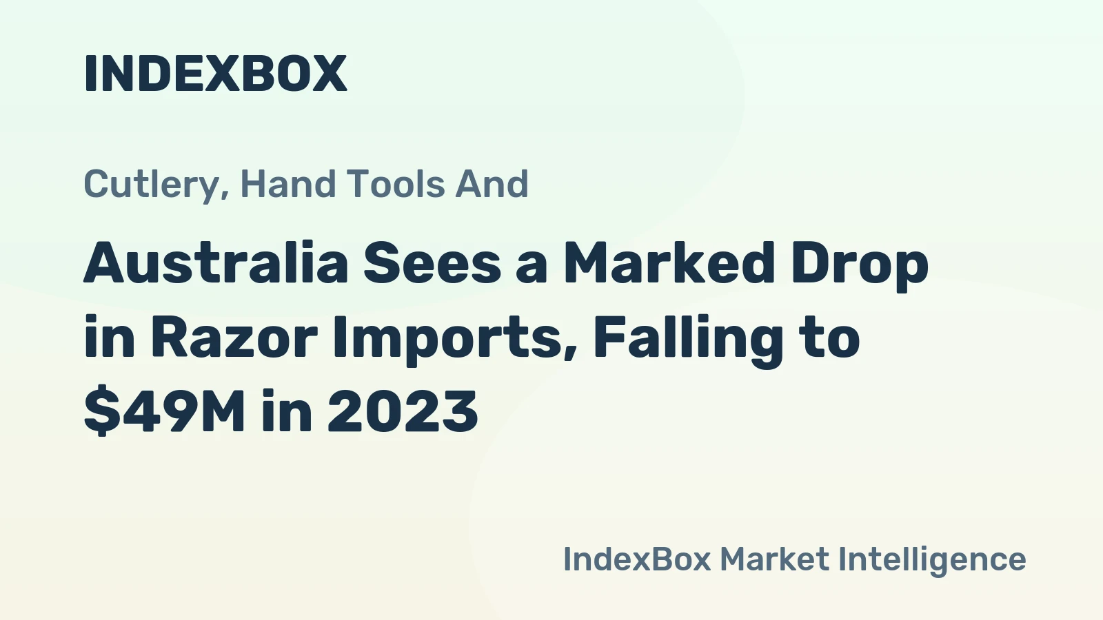 Australia Sees a Marked Drop in Razor Imports, Falling to $49M in 2023