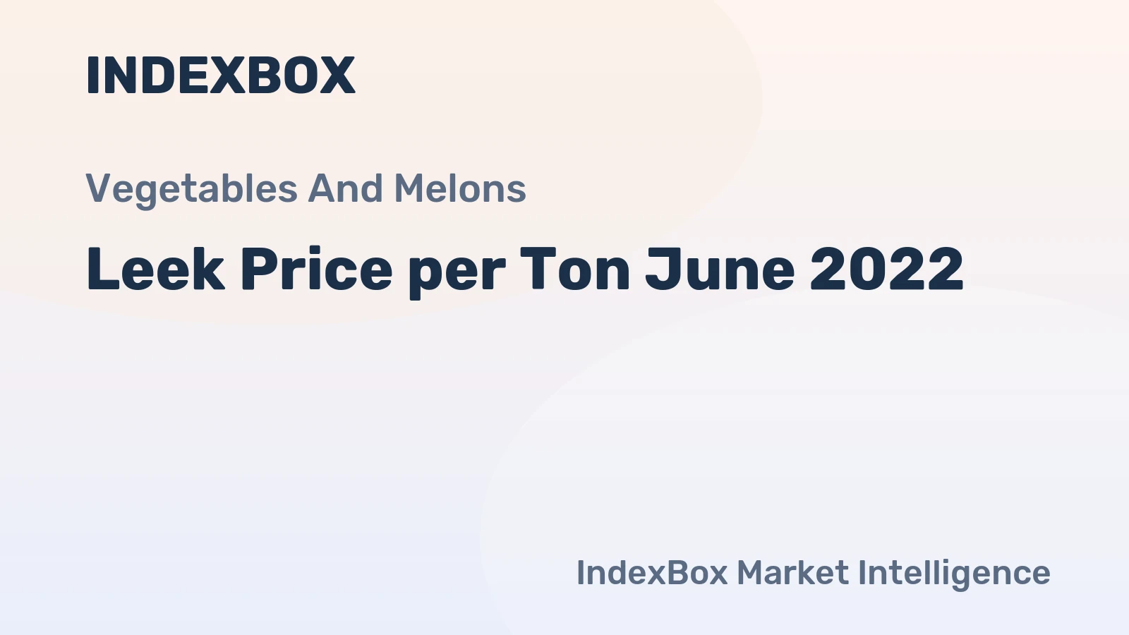 Leek Price per Ton June 2022