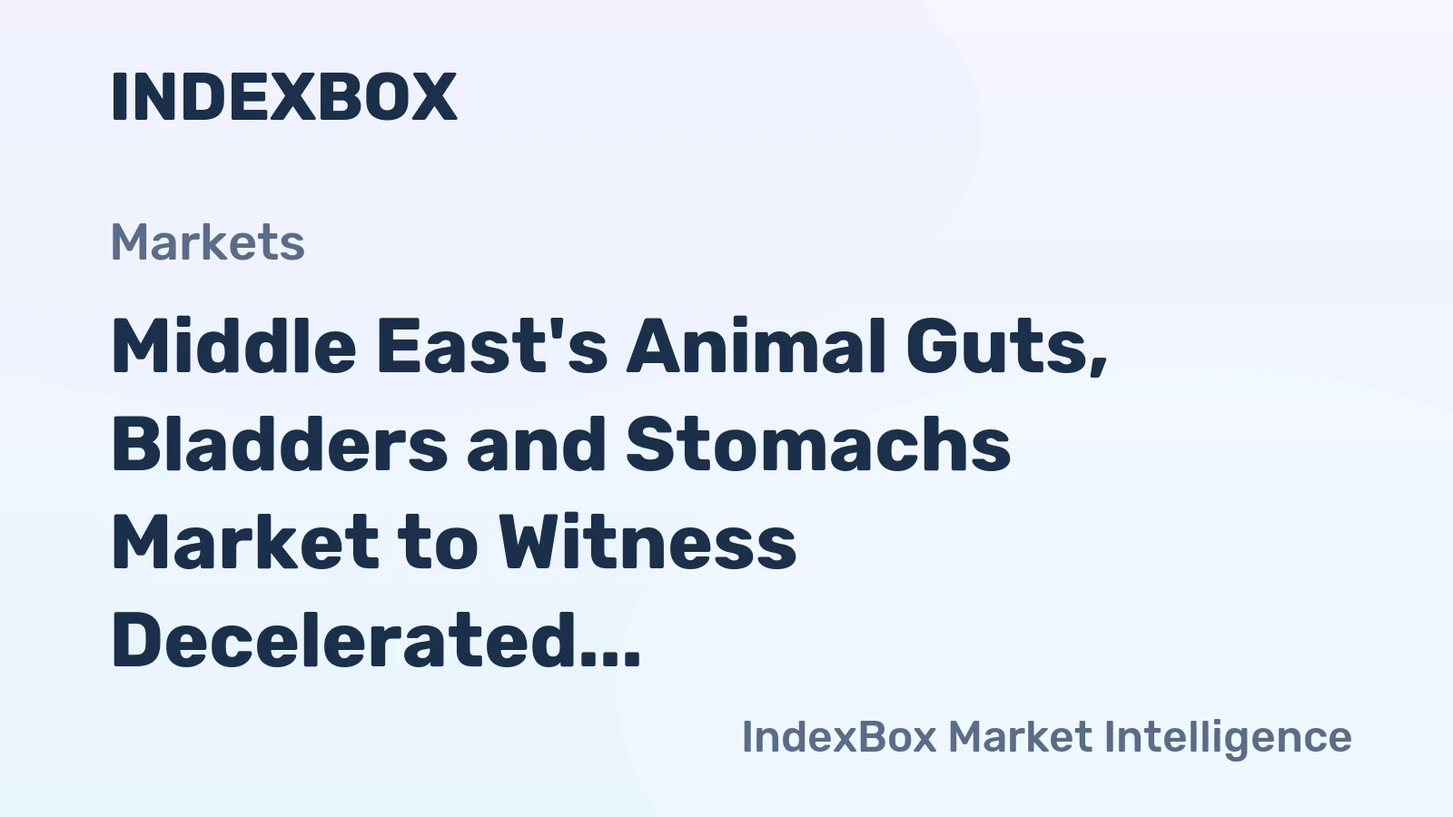 Middle East's Animal Guts, Bladders and Stomachs Market to Witness Decelerated Growth with +0.9% CAGR from 2024-2035