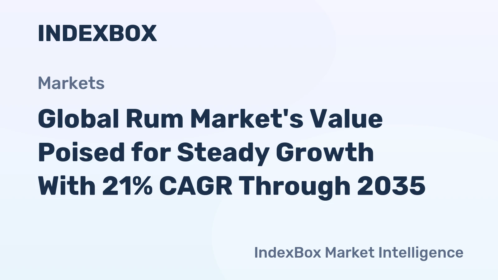 Global Rum Market's Value Poised for Steady Growth With 21% CAGR Through 2035